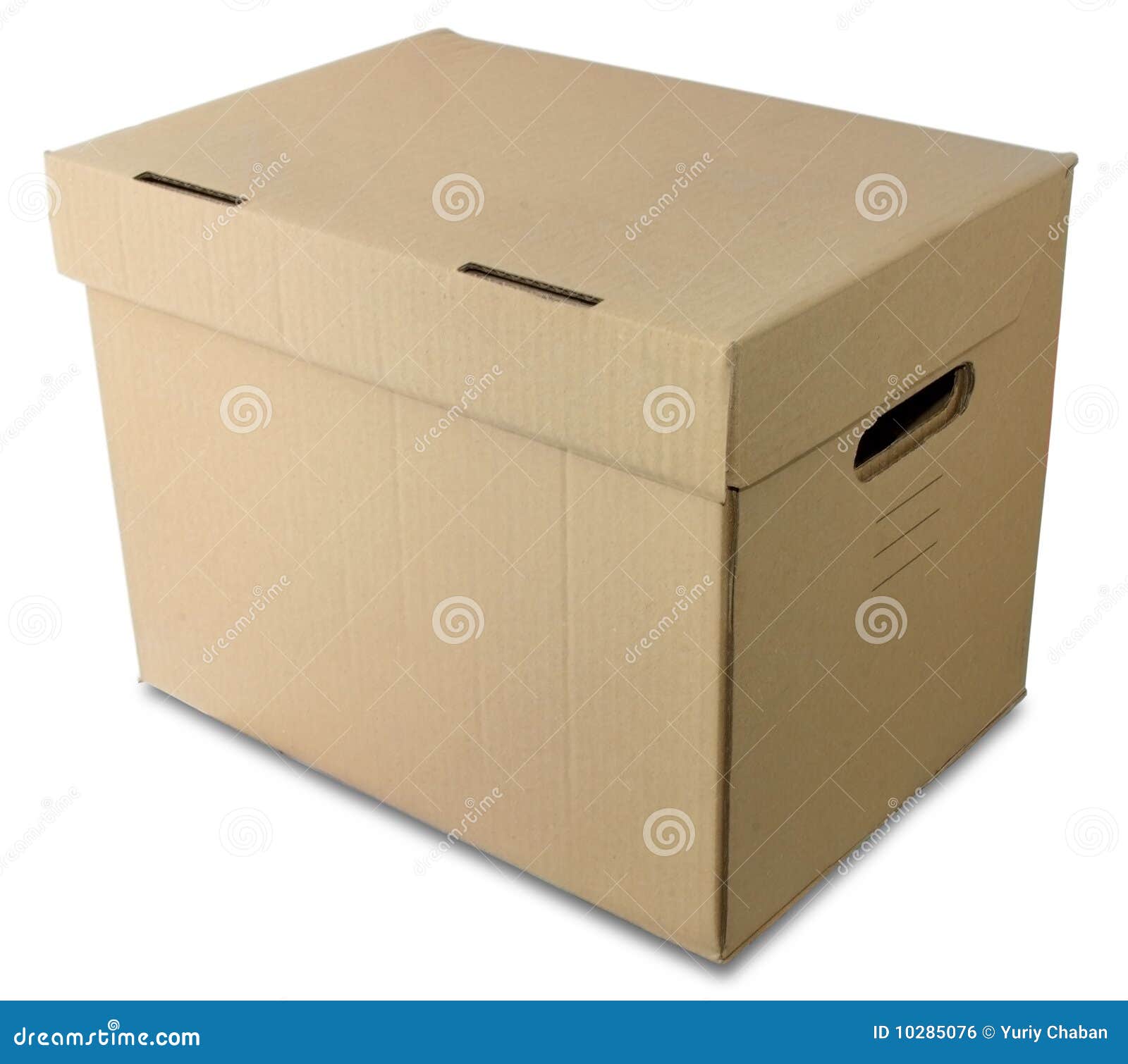 De doos van het karton stock foto. Image of opslag, golf - 10285076