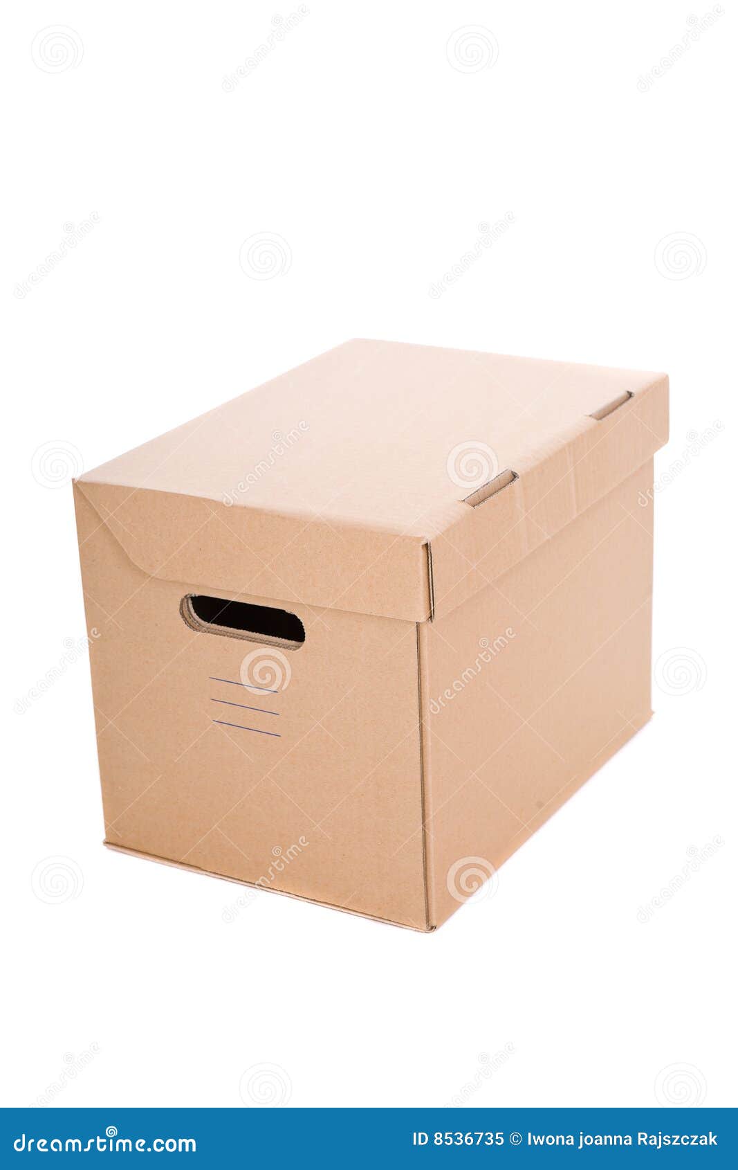 De doos van het karton stock afbeelding. Image of geïsoleerd - 8536735