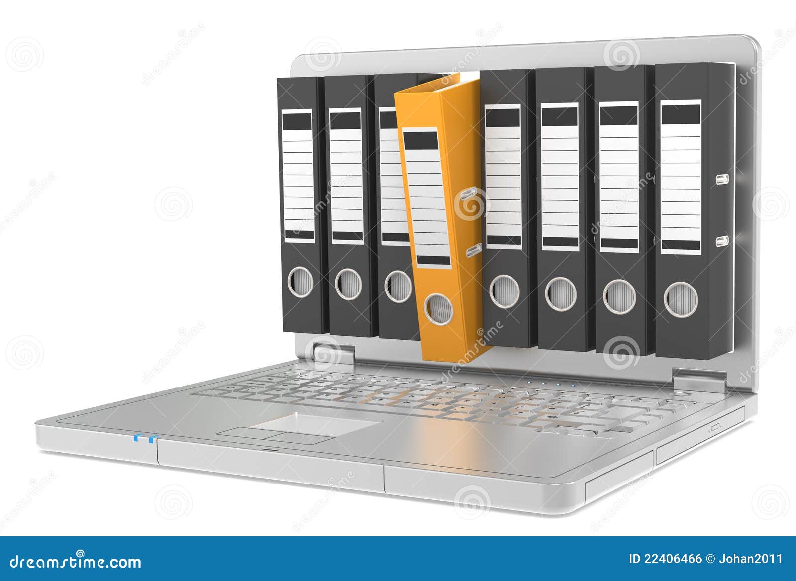 De Dossiers Van De Computer Stock Illustratie - Illustration of basis ...