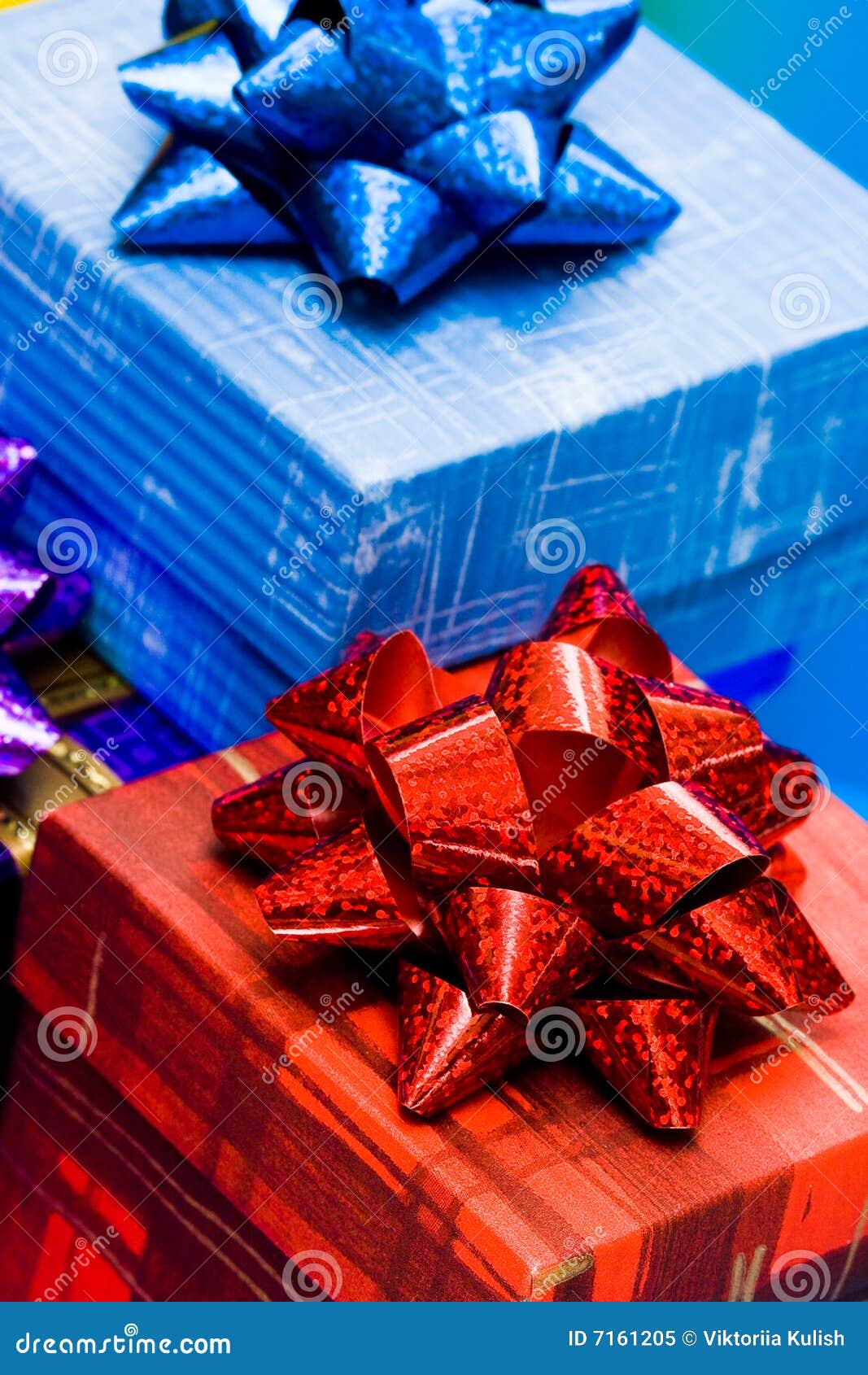 De dozen van de gift stock afbeelding. Image of vier, december - 7161205