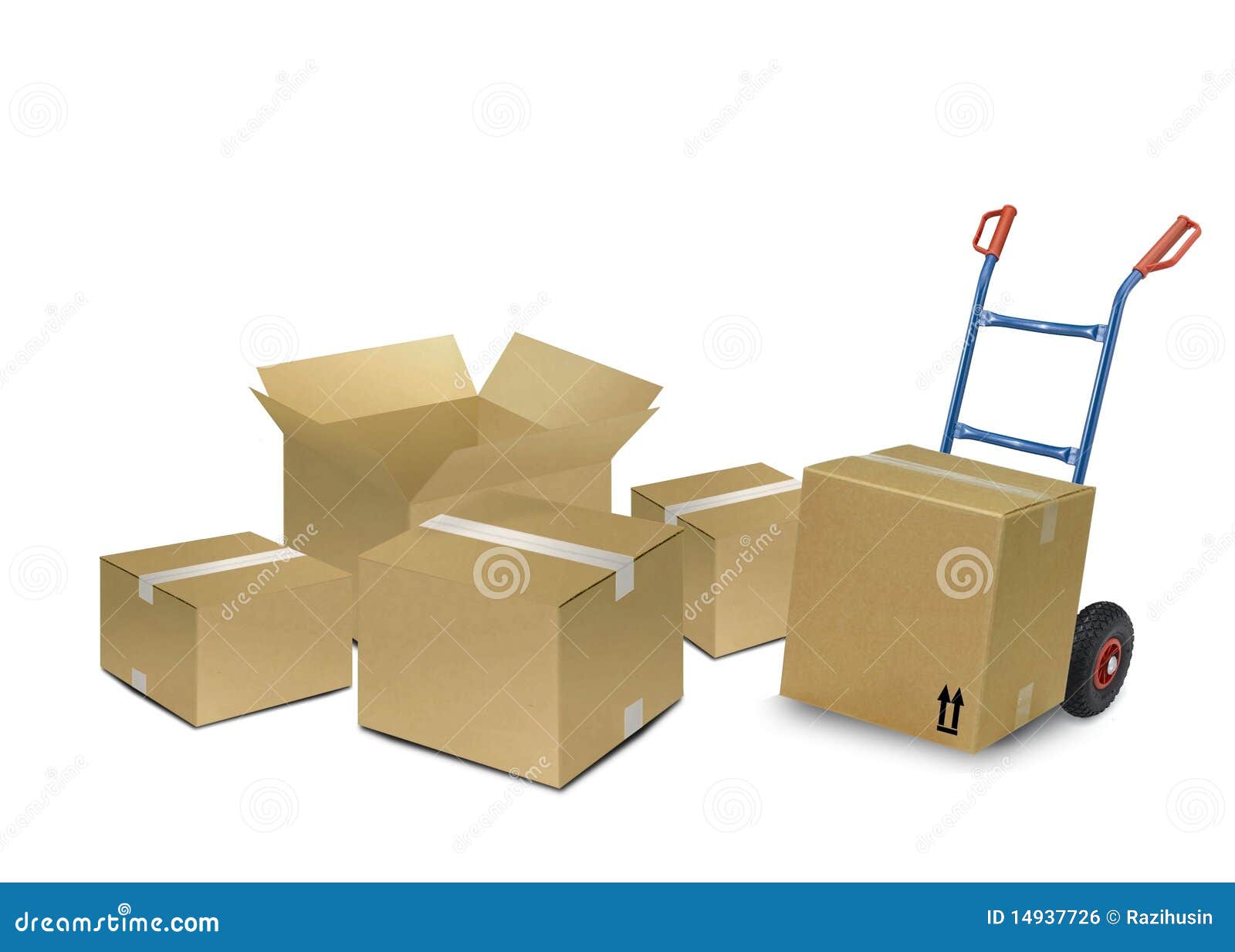 De dozen van de levering stock foto. Image of pakket - 14937726