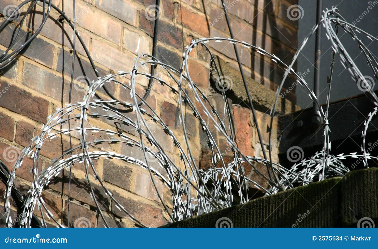 De Draad van het scheermes stock foto. Image of vijandig - 2575634