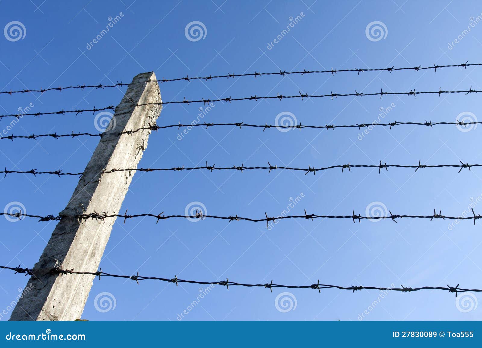 De Draadomheining Van De Weerhaak Stock Afbeelding - Image of scheermes ...