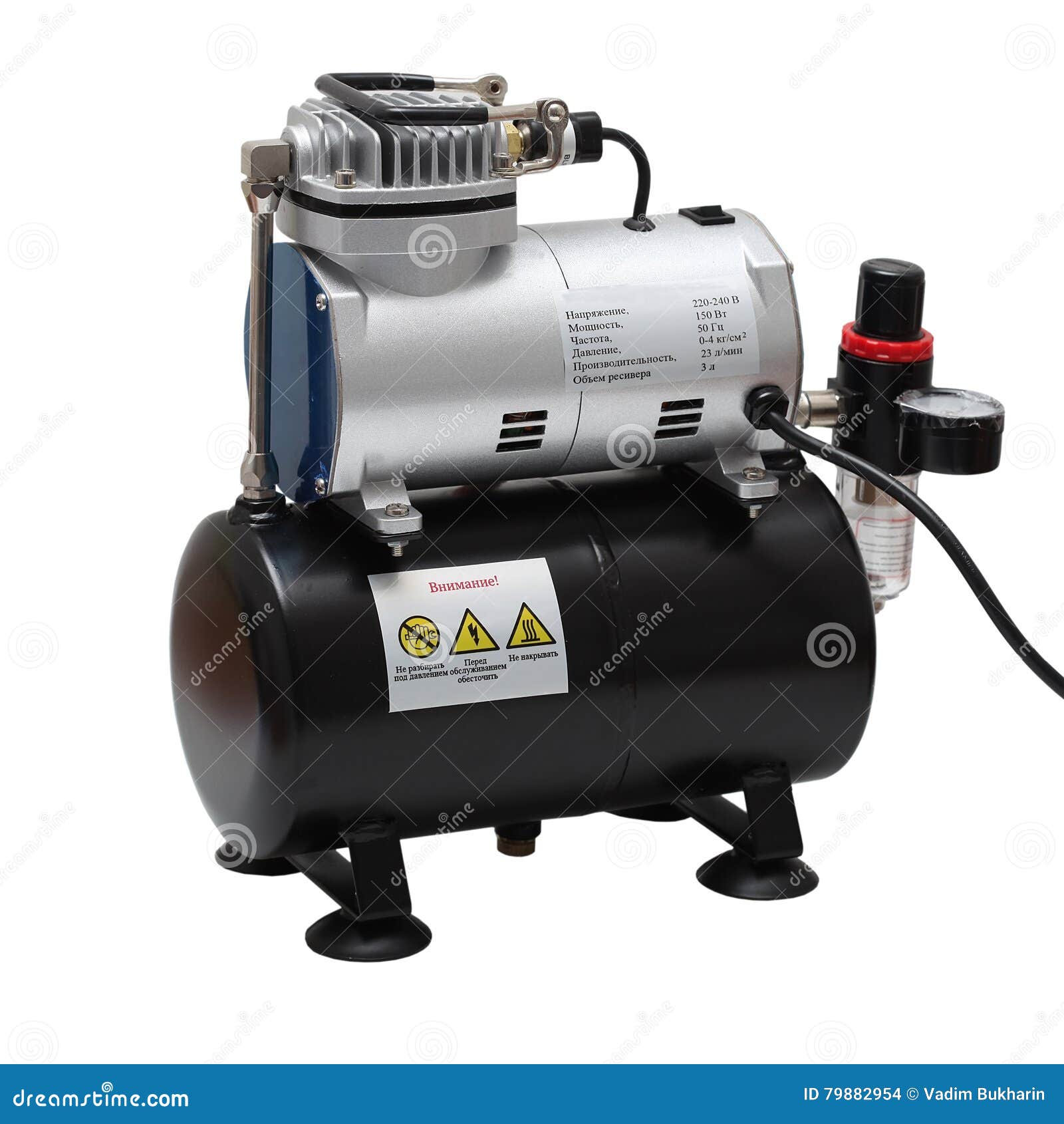 De Draagbare Compressor Van De Autolucht Stock Foto - Image of ...