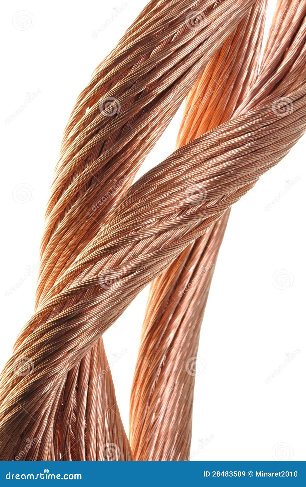 De draden van het koper stock afbeelding. Image of stroom - 28483509