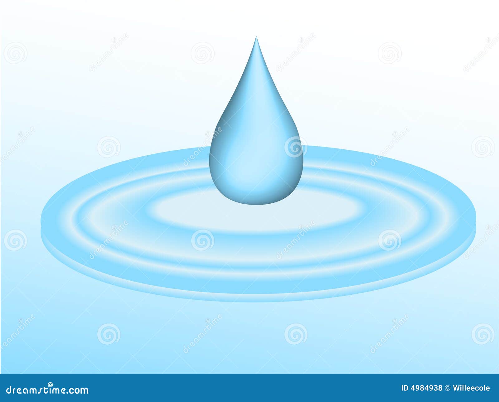 De Druppel Van Het Water in Vulklei Vector Illustratie - Illustration ...