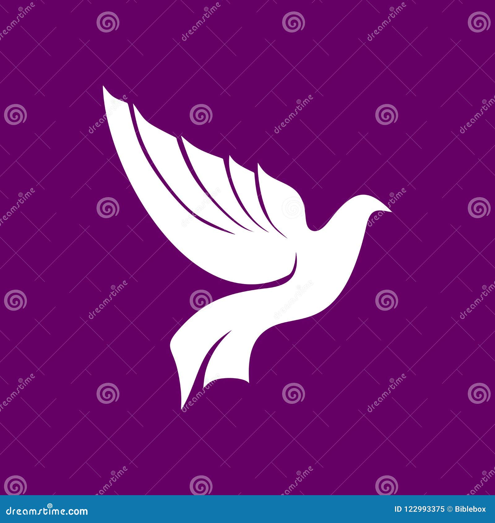 De Duif is Een Symbool Van De Heilige Geest Vector Illustratie ...