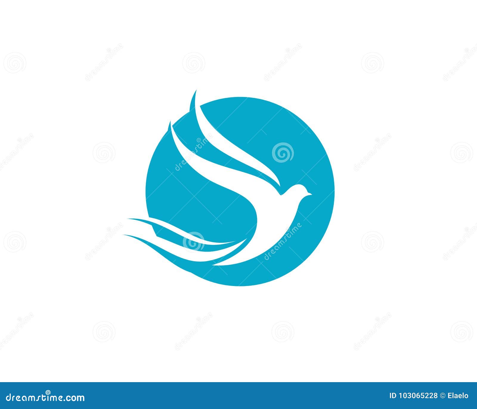 De Duif Logo Template Van De Vogelvleugel Vector Illustratie ...