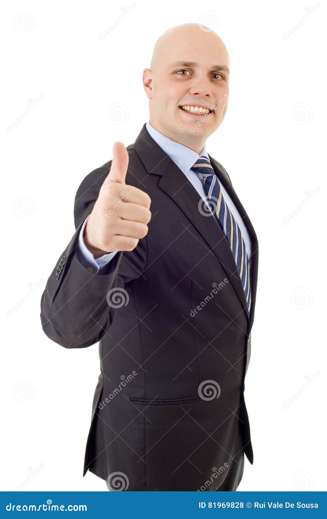 De Duim Van De Zakenman Omhoog Stock Foto - Image of mens, geïsoleerd ...