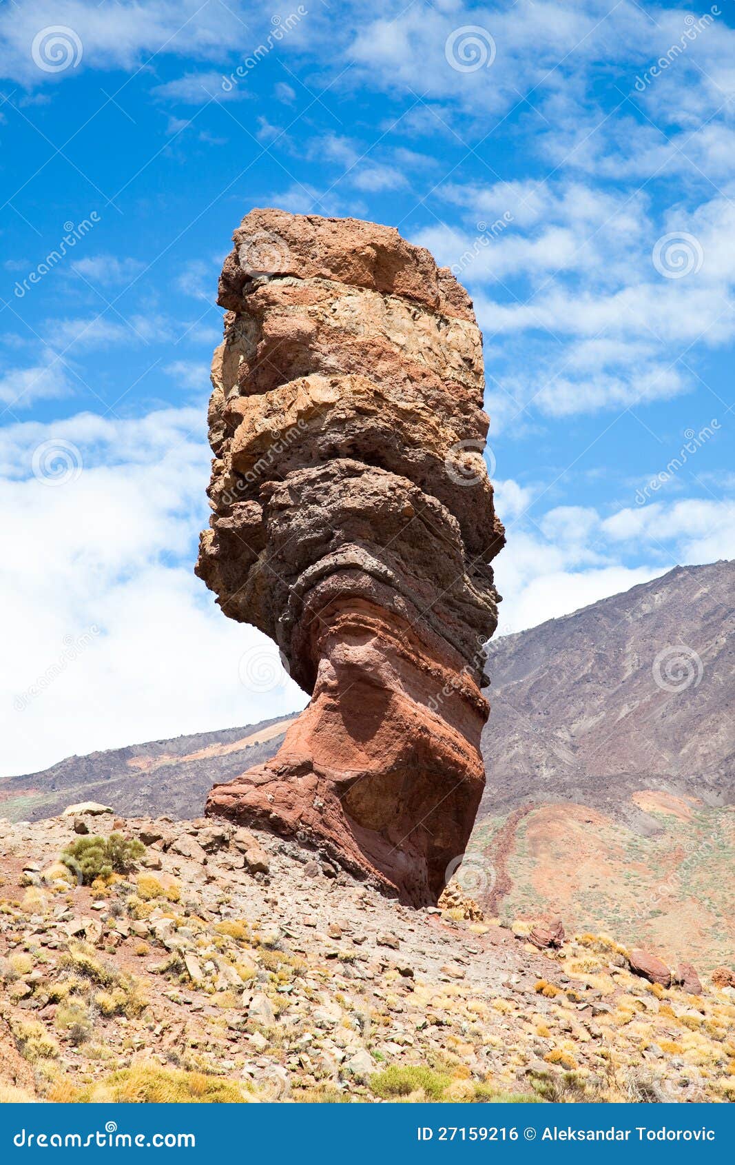 De Duim Van God, Tenerife, Spanje Stock Foto - Image of vorming, blauw ...