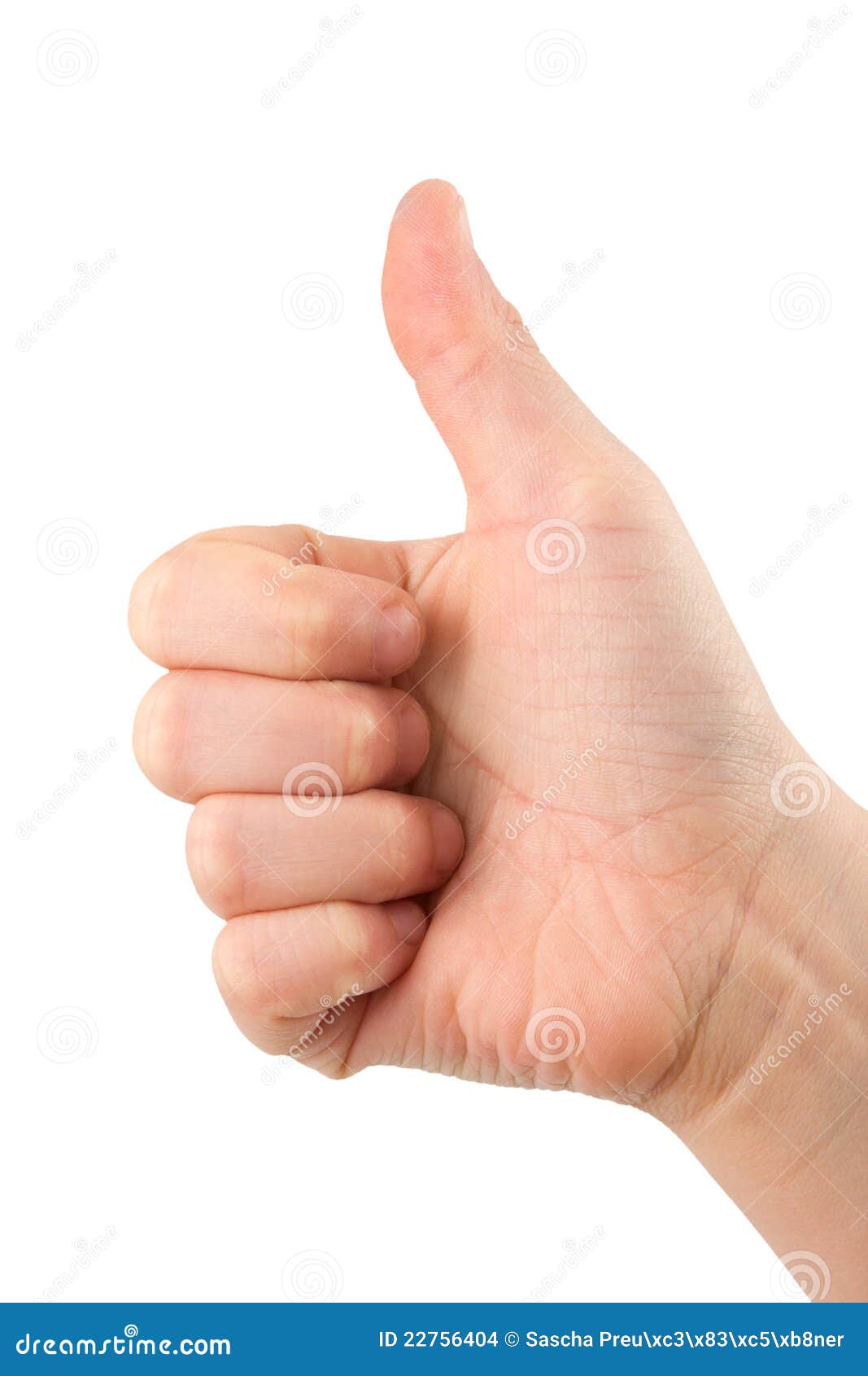 De Duim Van Het Kind Omhoog Stock Foto - Image of menselijk, aanvaarden ...