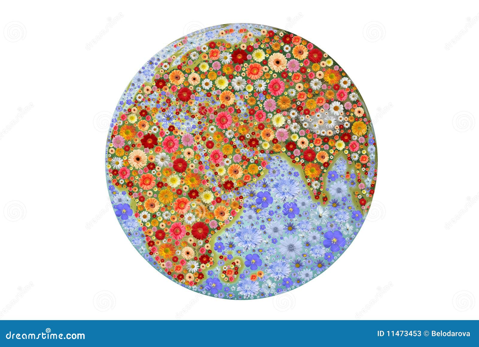 De Ecologisch Schone Planeet Van De Aarde Stock Illustratie ...