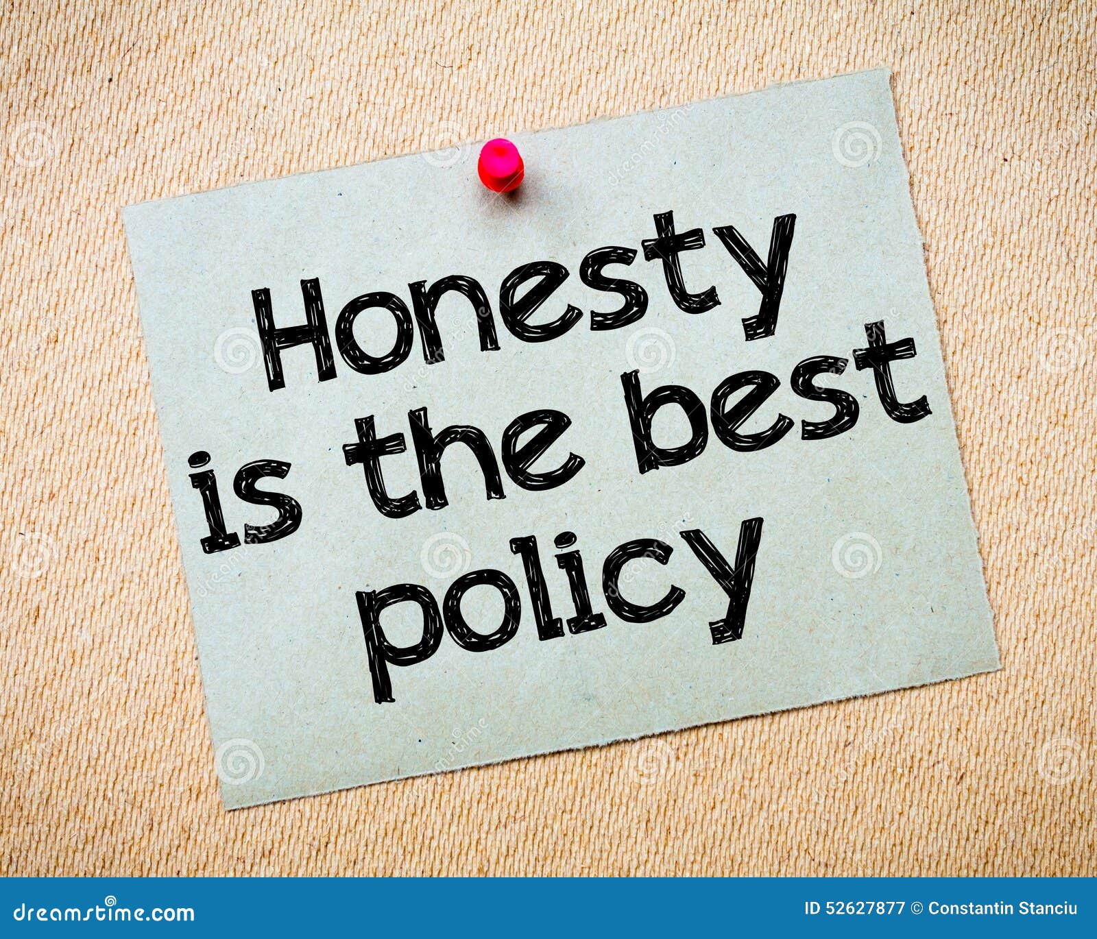 De Eerlijkheid is Het Beste Beleid Stock Afbeelding - Image of open ...