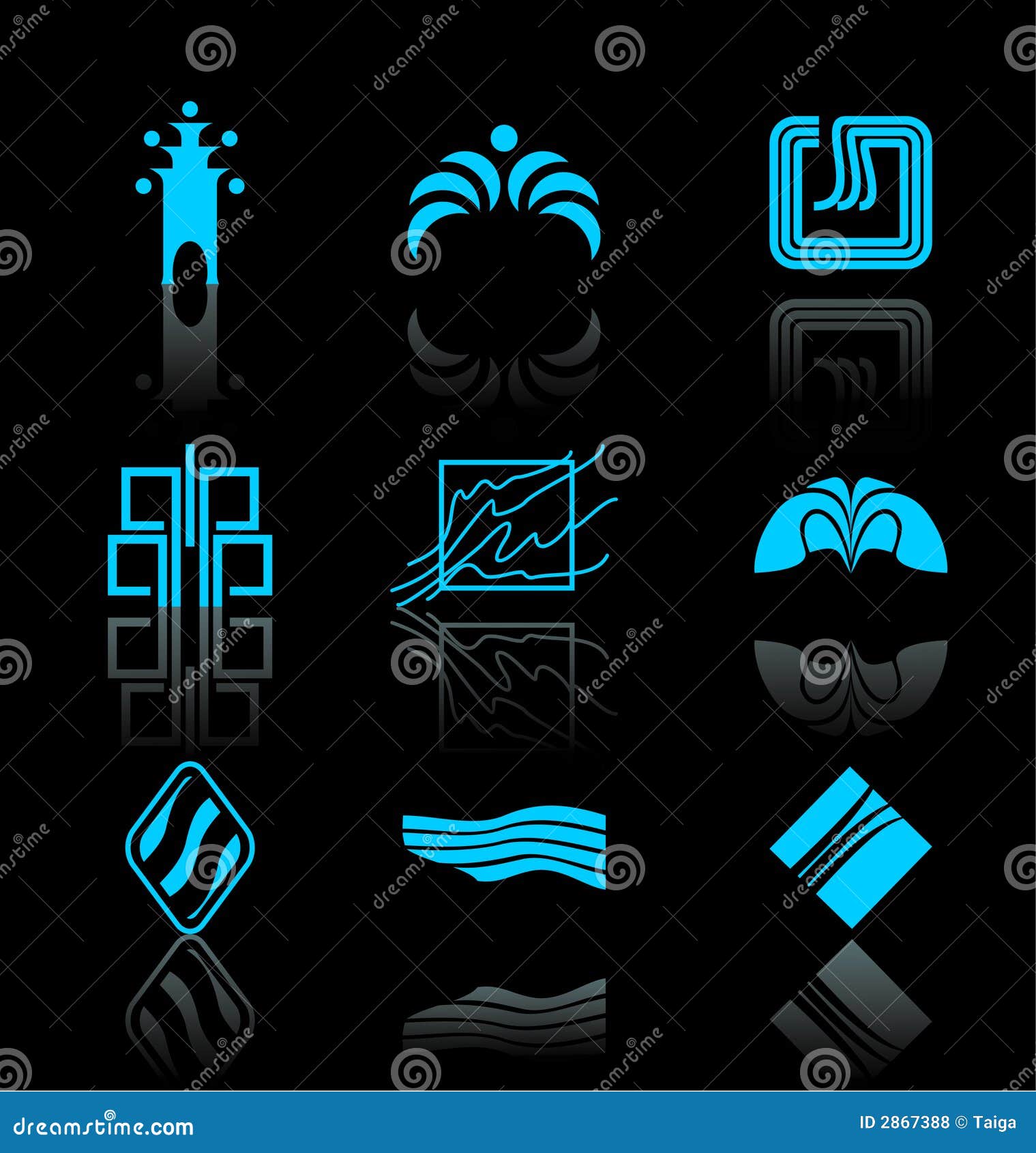 De Elementen Van Het Ontwerp - Reeks Van Het Pictogram (1) Vector ...