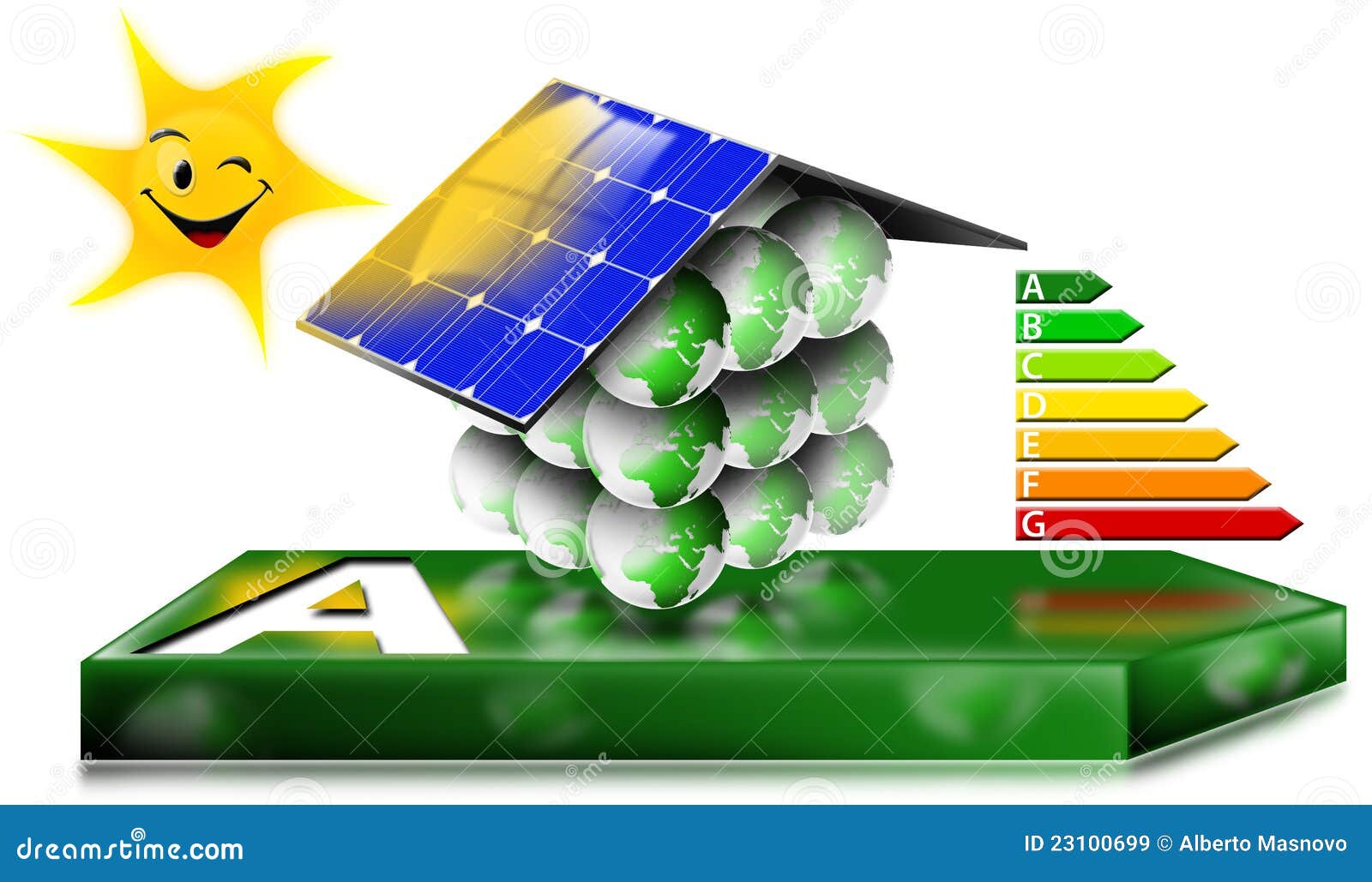 De Energie Van Het Huis - Het Concept Van De Besparing Stock ...