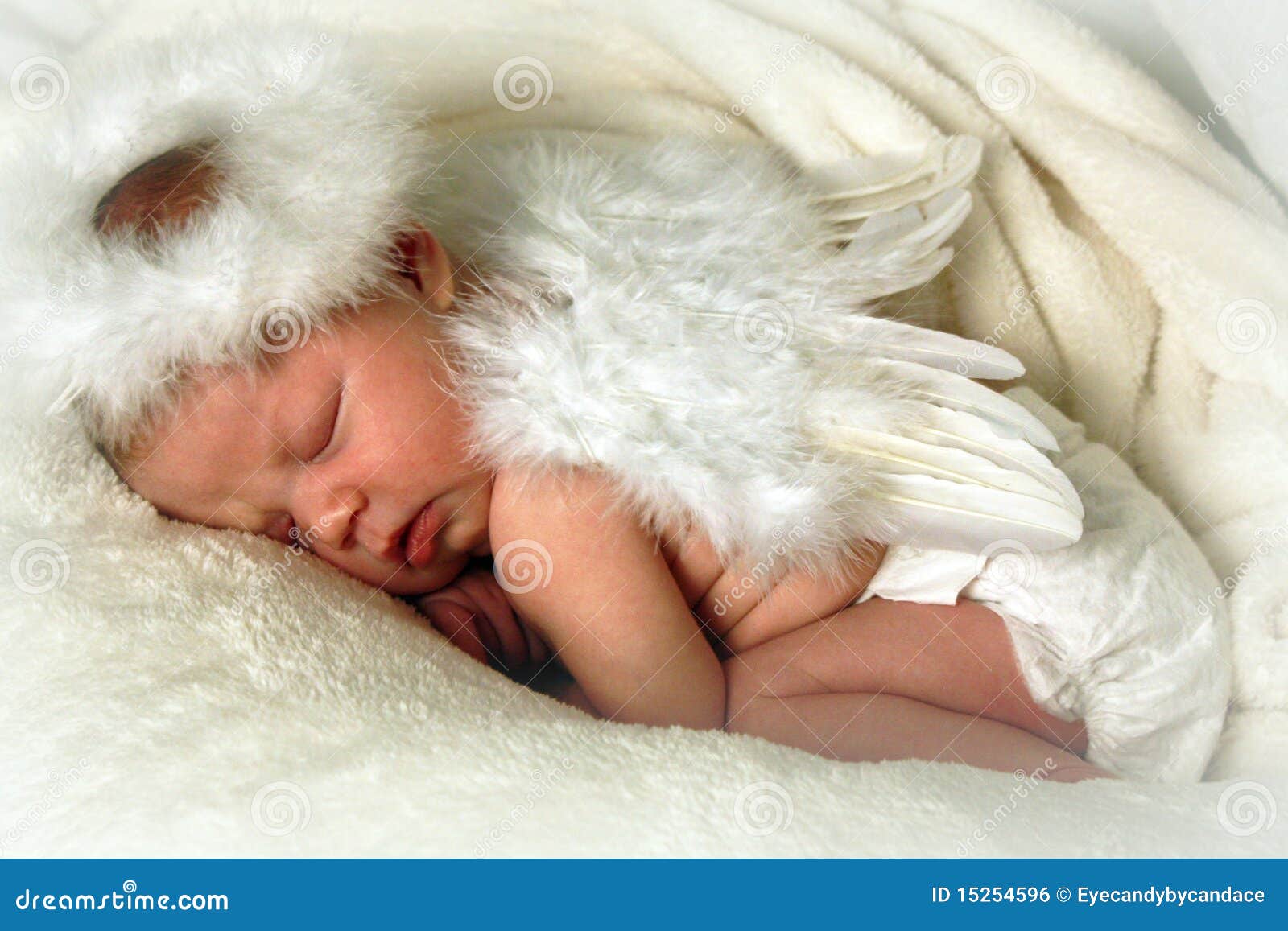 De Engel van de baby stock foto. Image of zuigeling, vreedzaam - 15254596