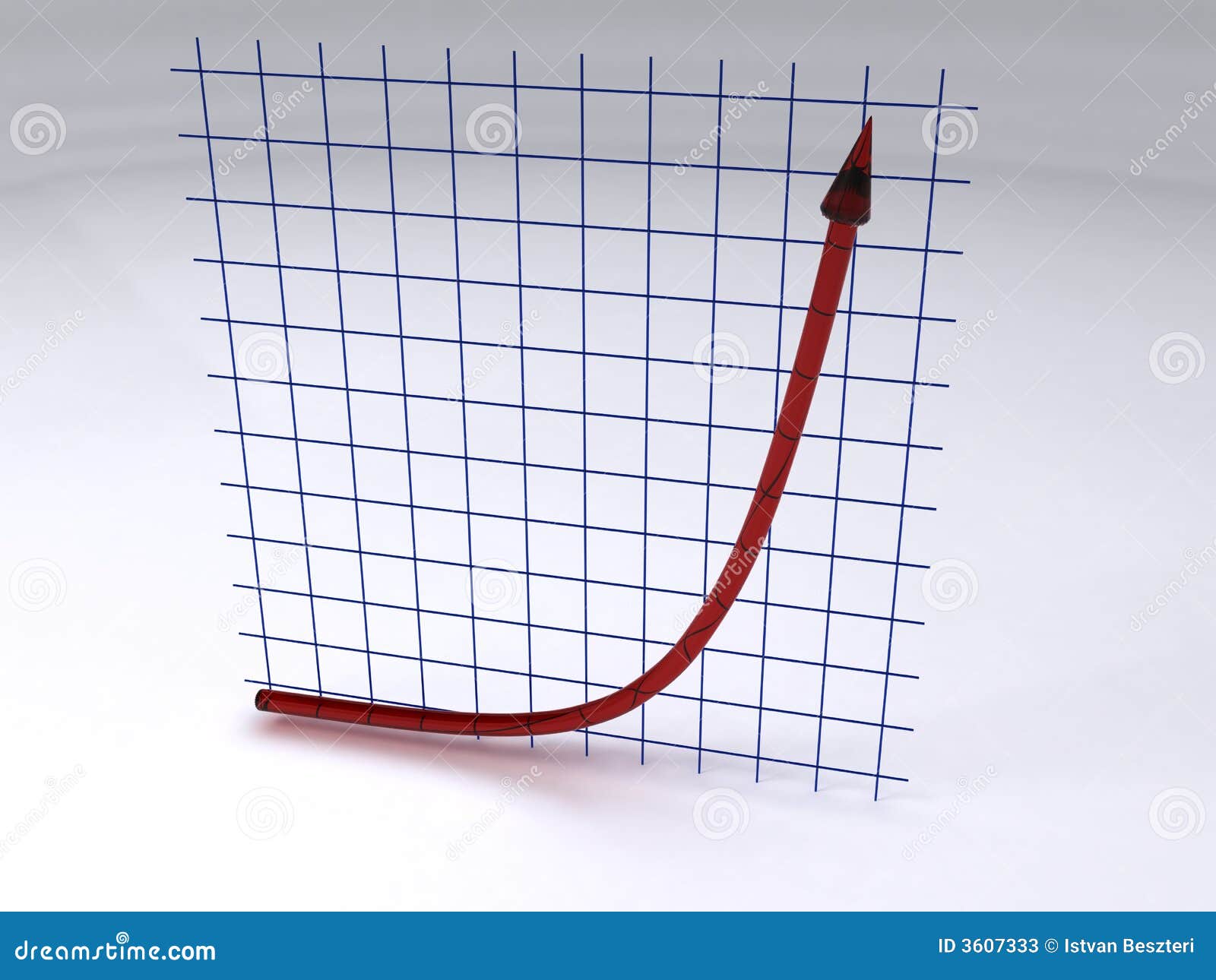 De exponentiële groei stock illustratie. Illustration of kromme - 3607333