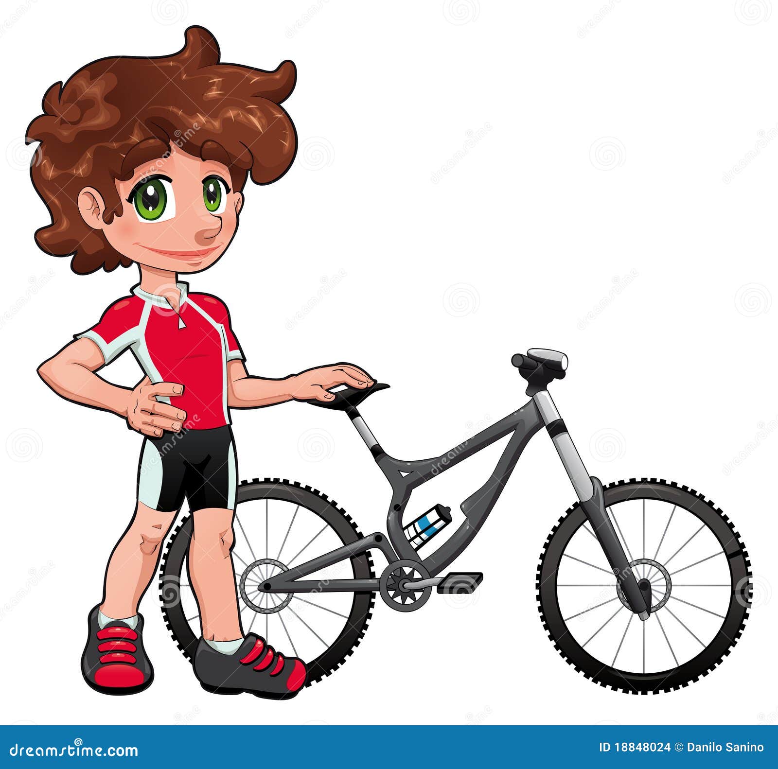 De Fietser van de baby vector illustratie. Illustration of wiel - 18848024