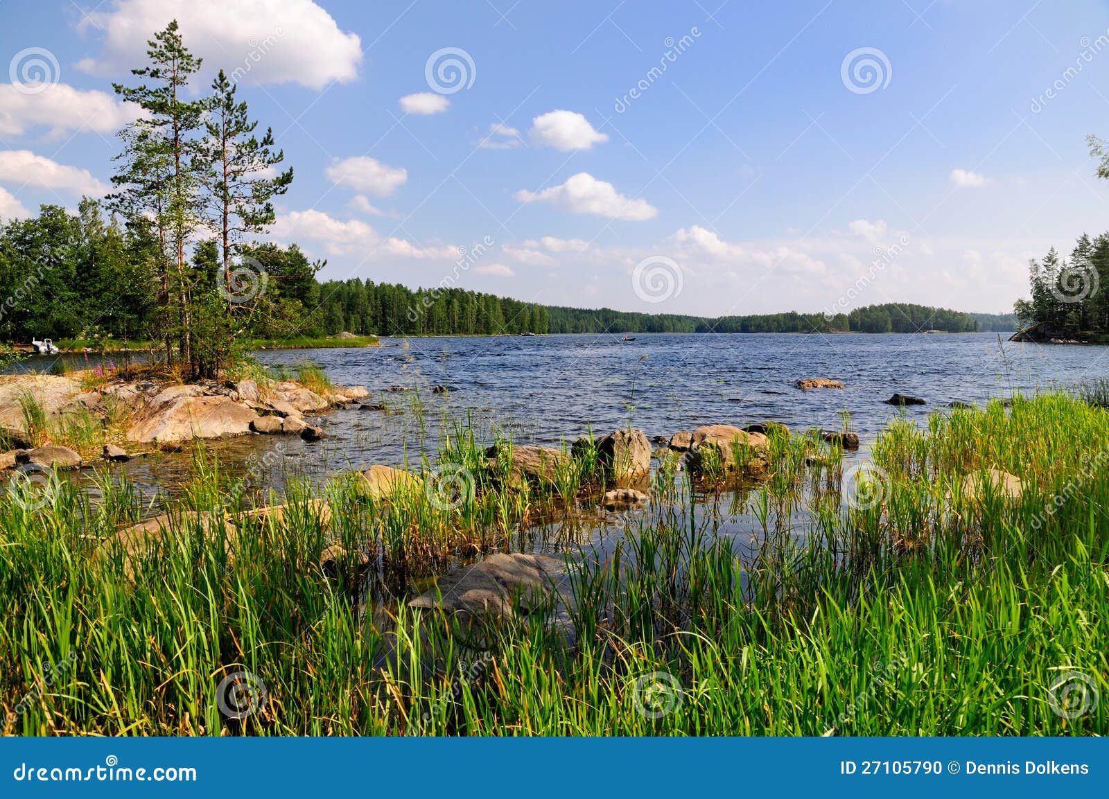 De finse Meren stock foto. Image of huis, meer, typisch - 27105790