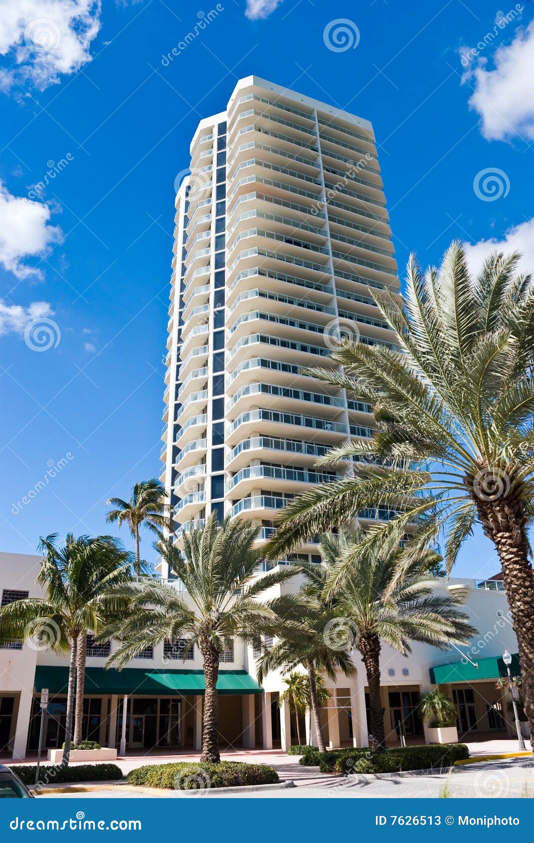 De Flats Van De Luxe in Het Strand Van Miami, Florida Waterf Stock ...