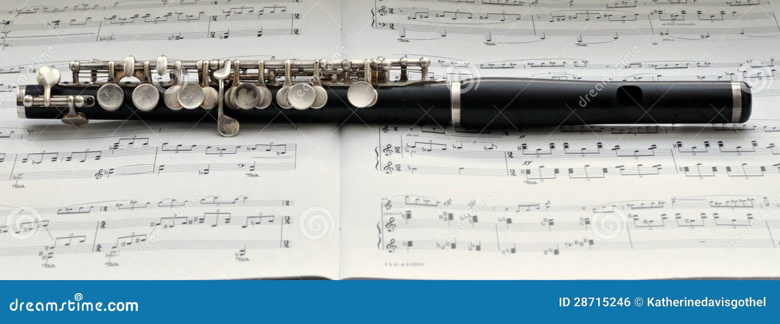 De flautín foto de archivo. Imagen de claves, hoja, madera - 28715246