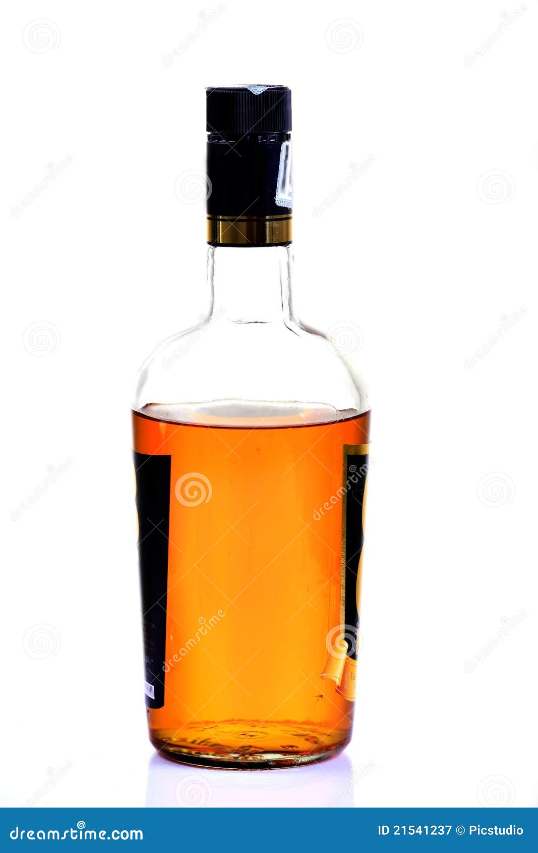 De Fles Van De Alcoholische Drank Stock Afbeelding - Image of ...