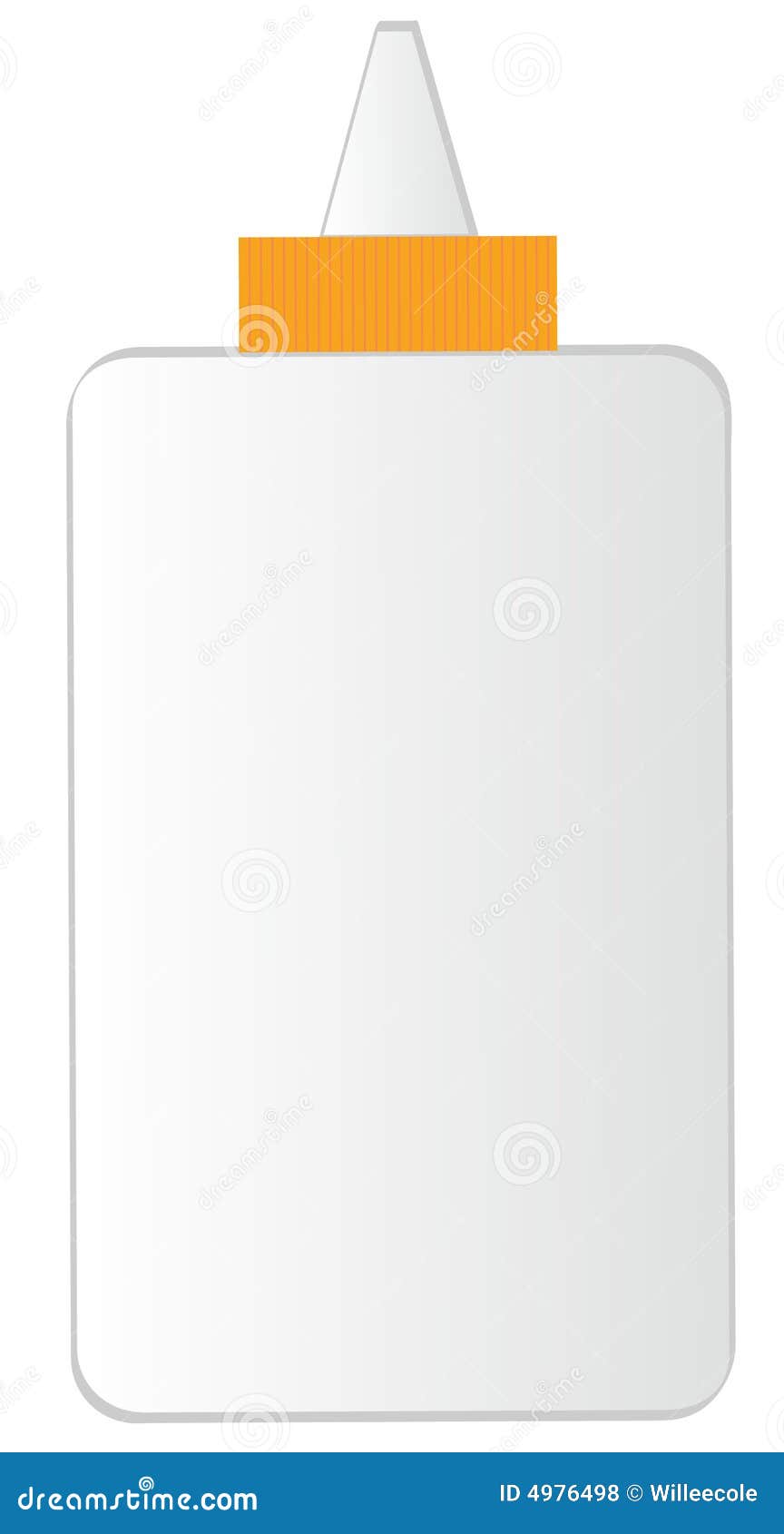 De fles van de lijm vector illustratie. Illustration of cement - 4976498