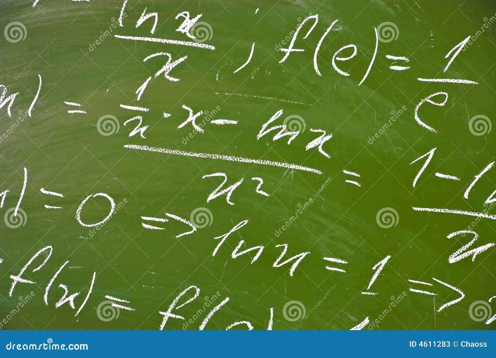 De Formules Van Math Op Schoolbord Stock Afbeelding - Image of vorm ...