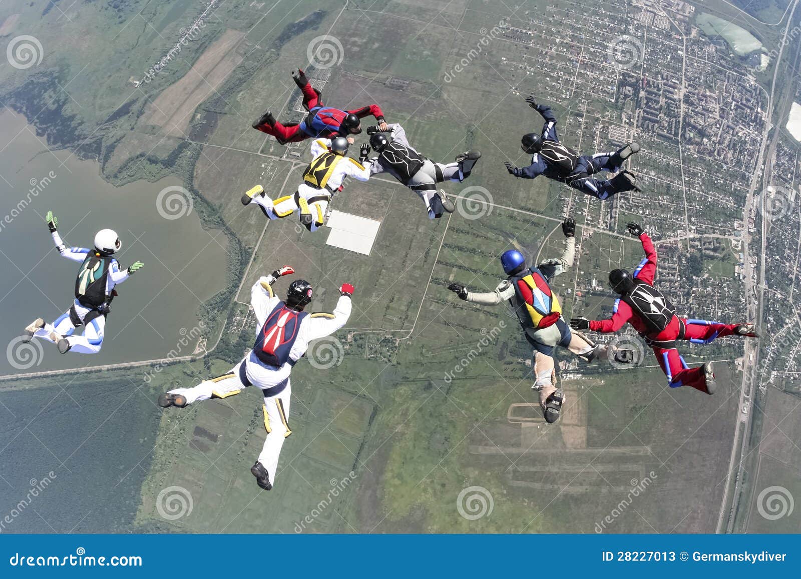 De foto van Skydiving. stock afbeelding. Image of valscherm - 28227013