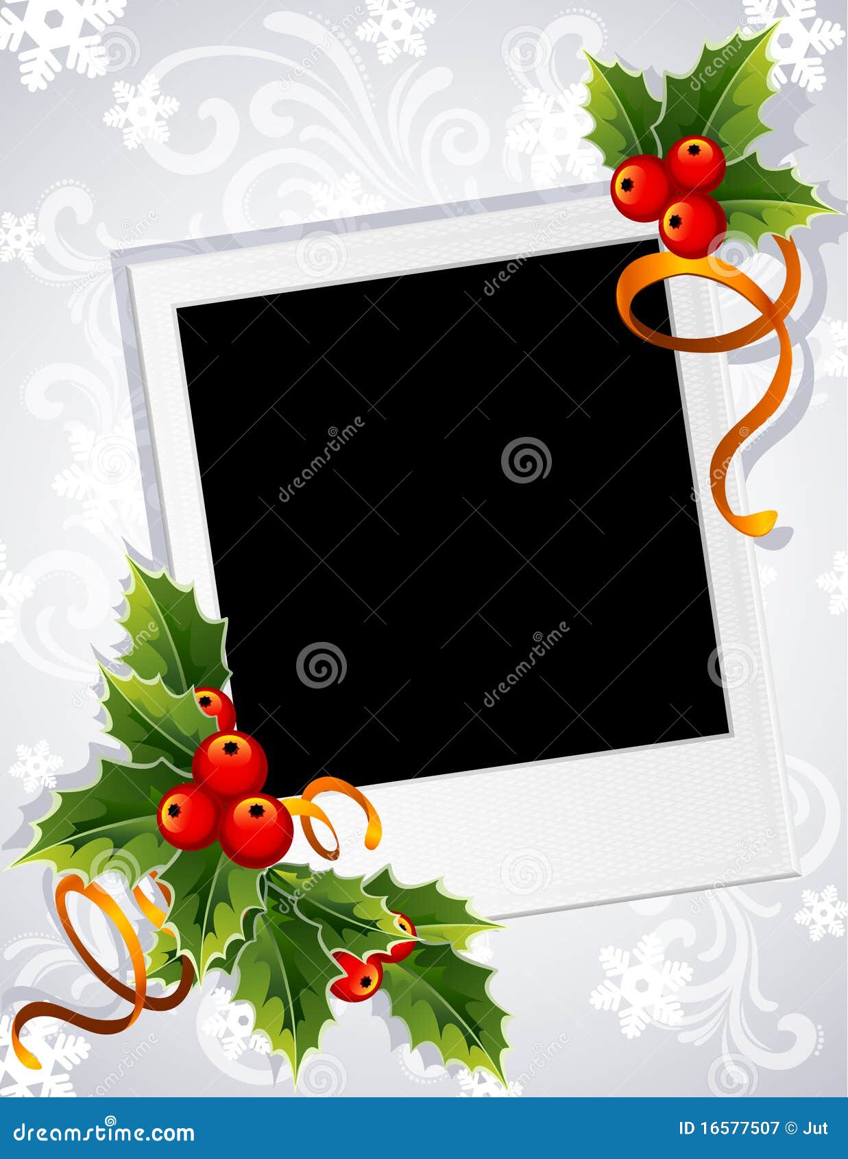 De fotoframe van Kerstmis vector illustratie. Illustration of ...