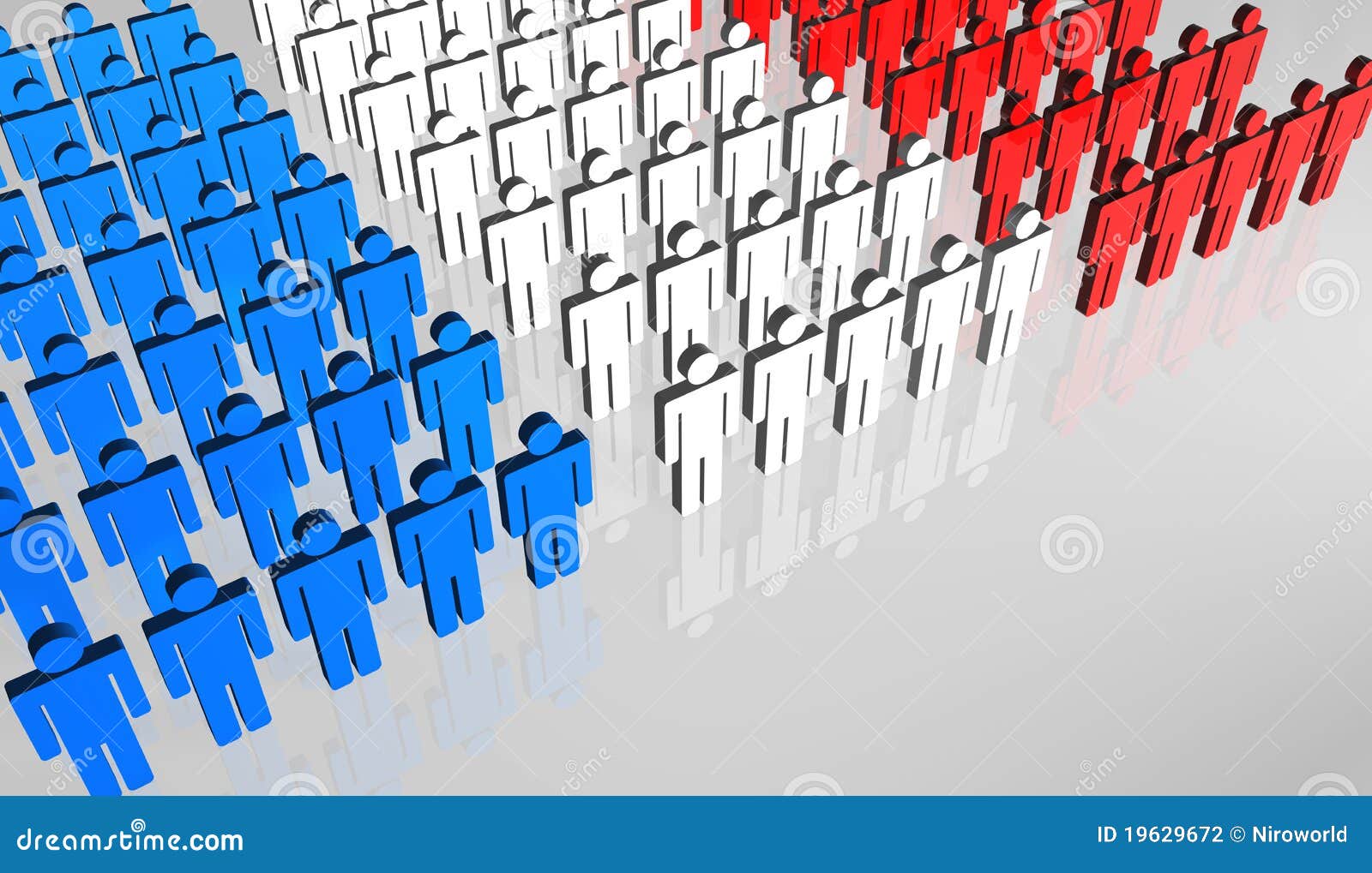 De Franse Mensen Markeren 3D Stock Illustratie - Illustration of ...