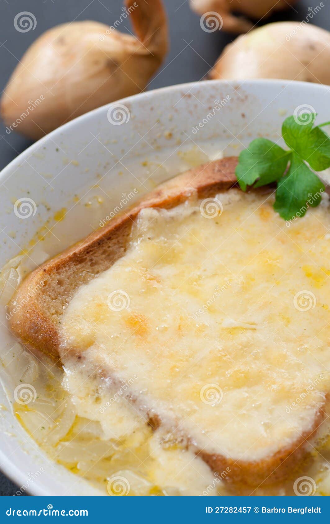 De Franse Soep van de Ui stock afbeelding. Image of bedekt - 27282457