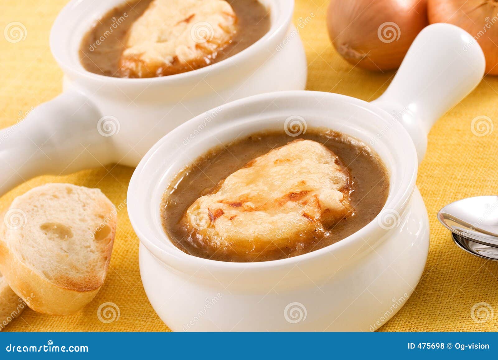 De Franse Soep van de Ui stock foto. Image of kaas, diner - 475698