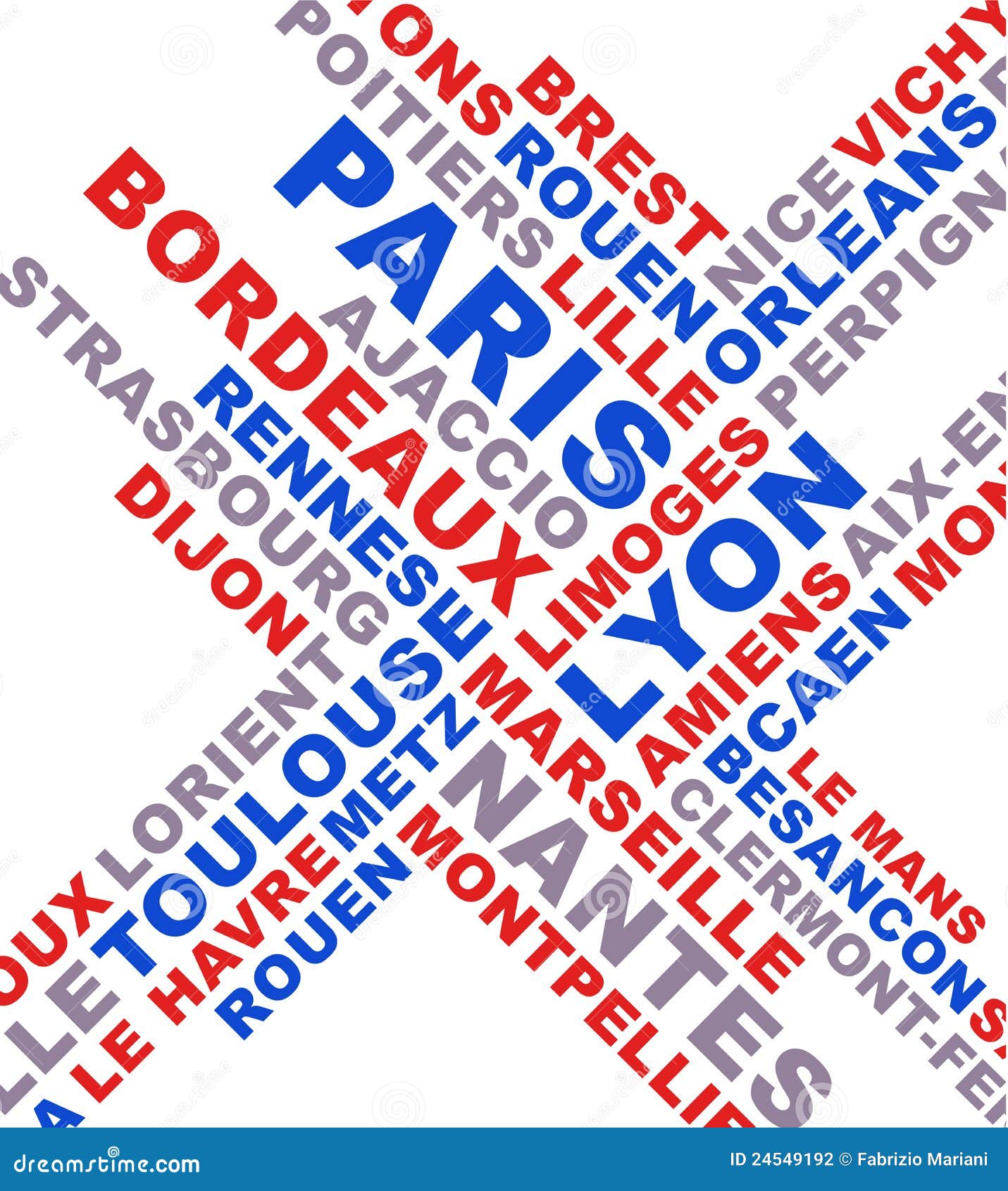 De Franse Stad Noemt Collage Stock Illustratie - Illustration of reeks ...