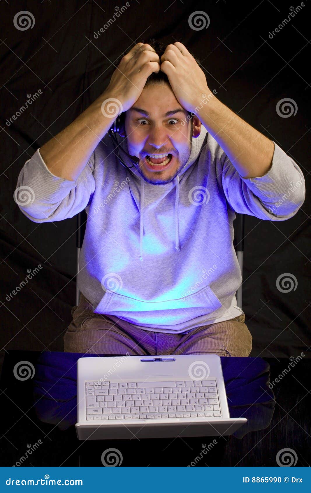 De Frustratie Van De Computer Stock Foto - Image of oplossing ...