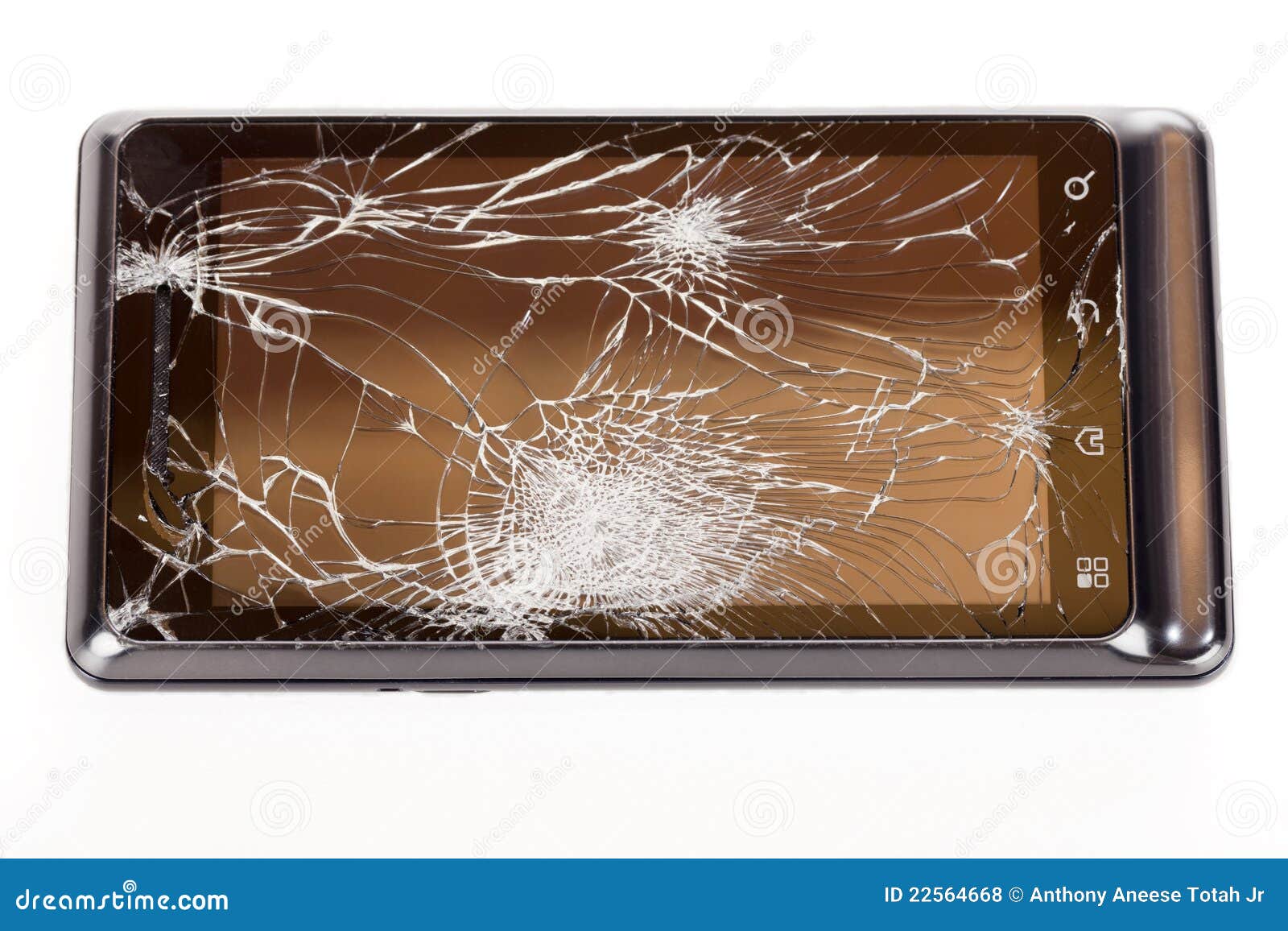 De Gebroken Telefoon Van De Cel Stock Illustratie - Illustration of ...