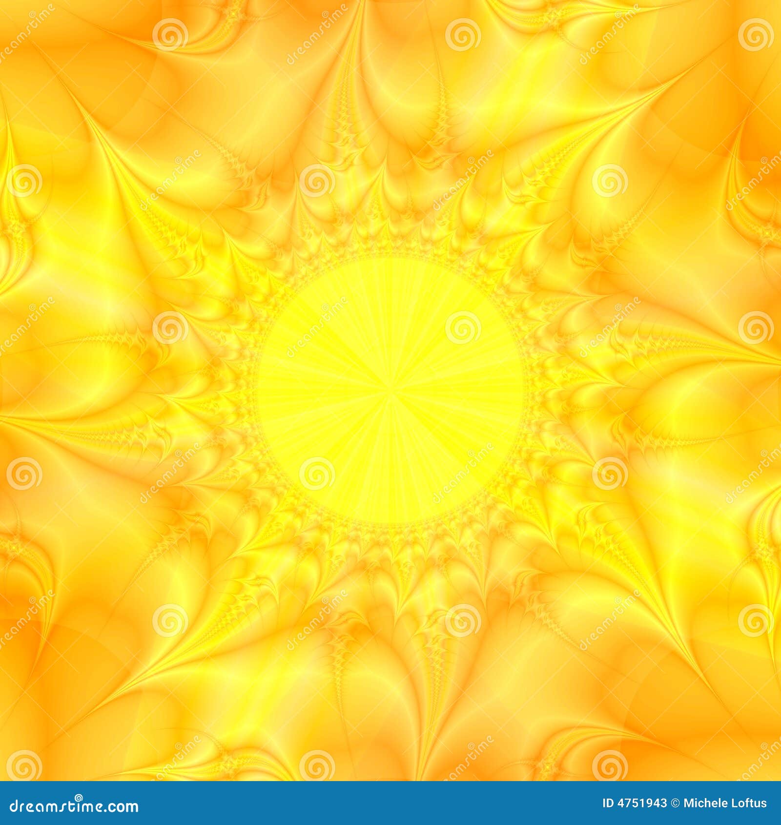 De Gele Abstracte Achtergrond Van De Zon Stock Illustratie ...