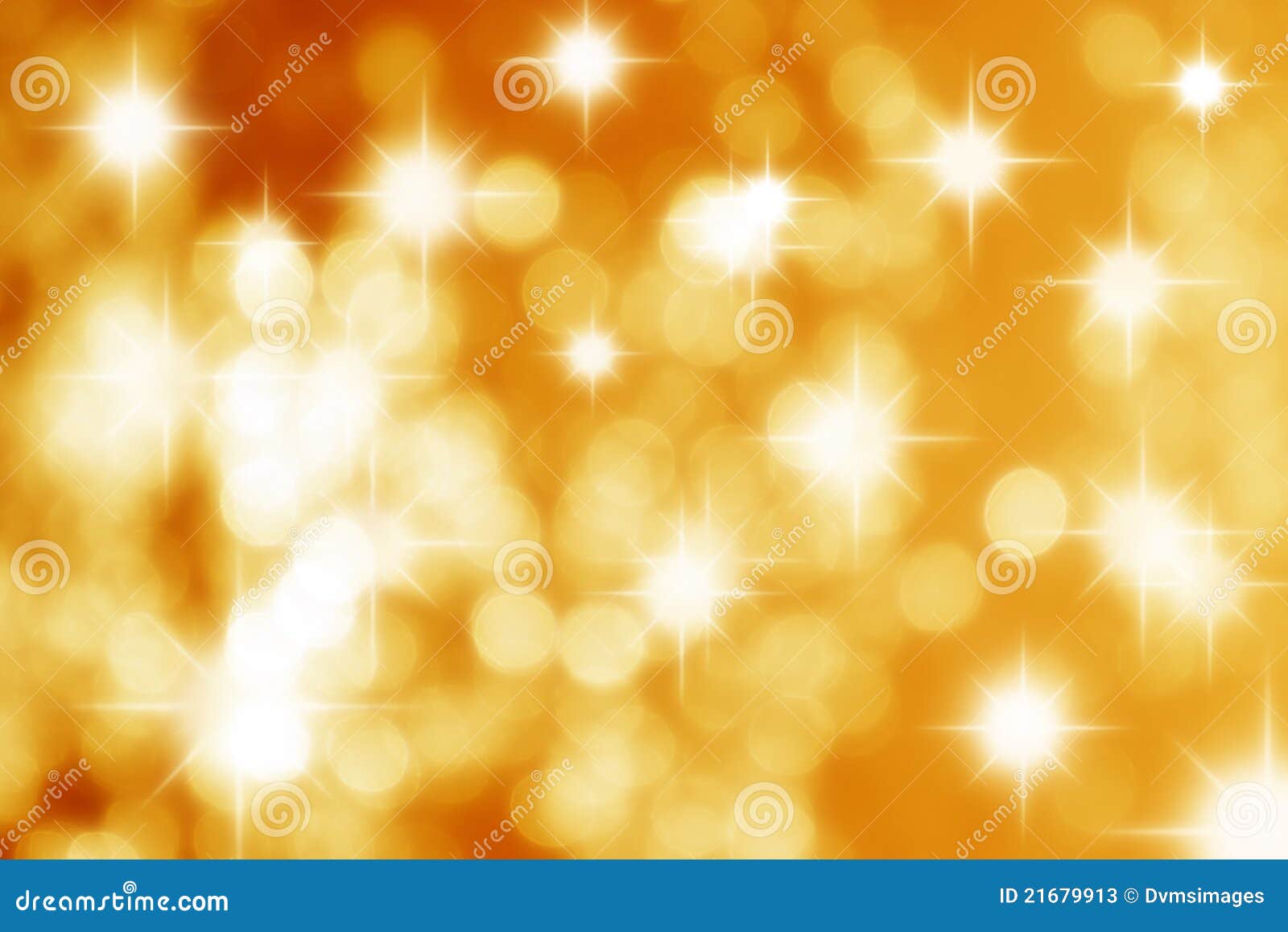 De Gele Achtergrond Van Bokeh Van Sterren Stock Afbeelding - Image of ...