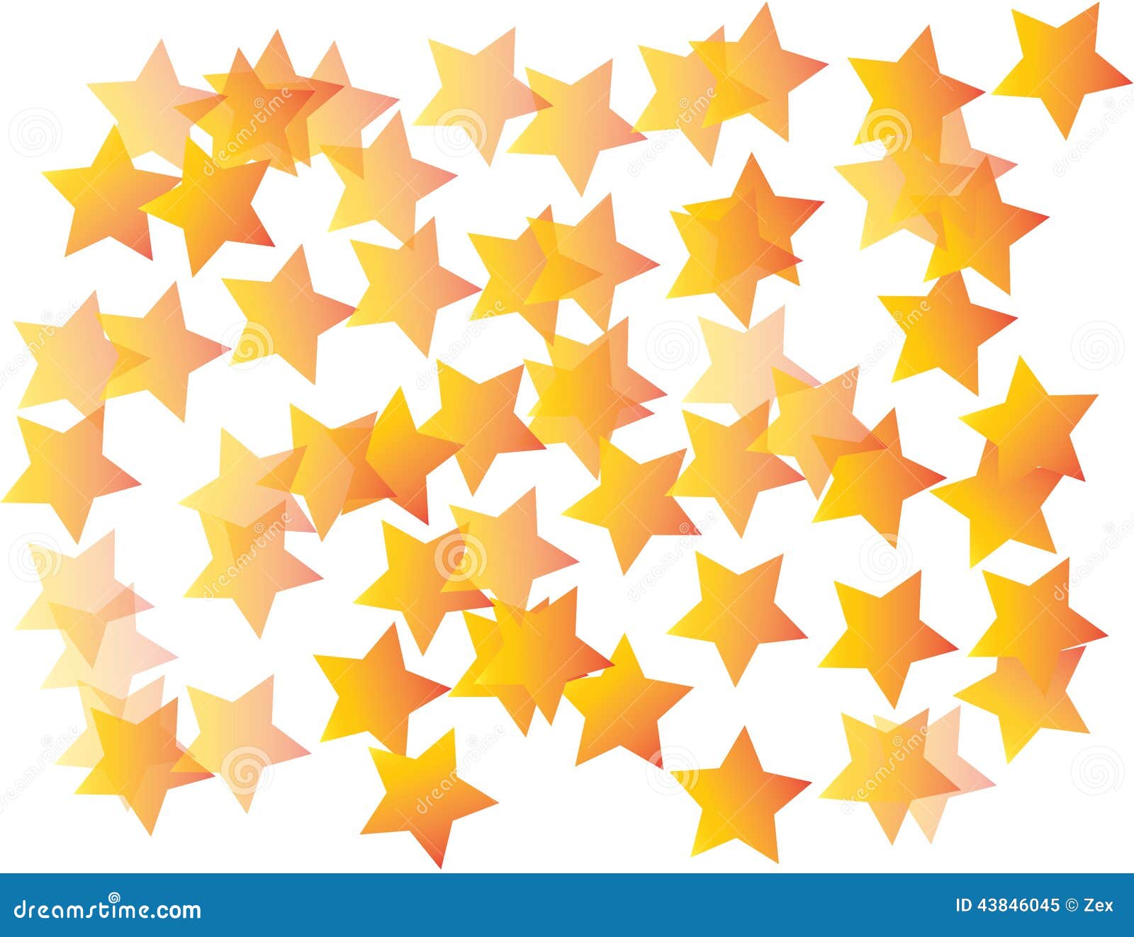 De Gele Achtergrond Van Sterren Stock Illustratie - Illustration of ...