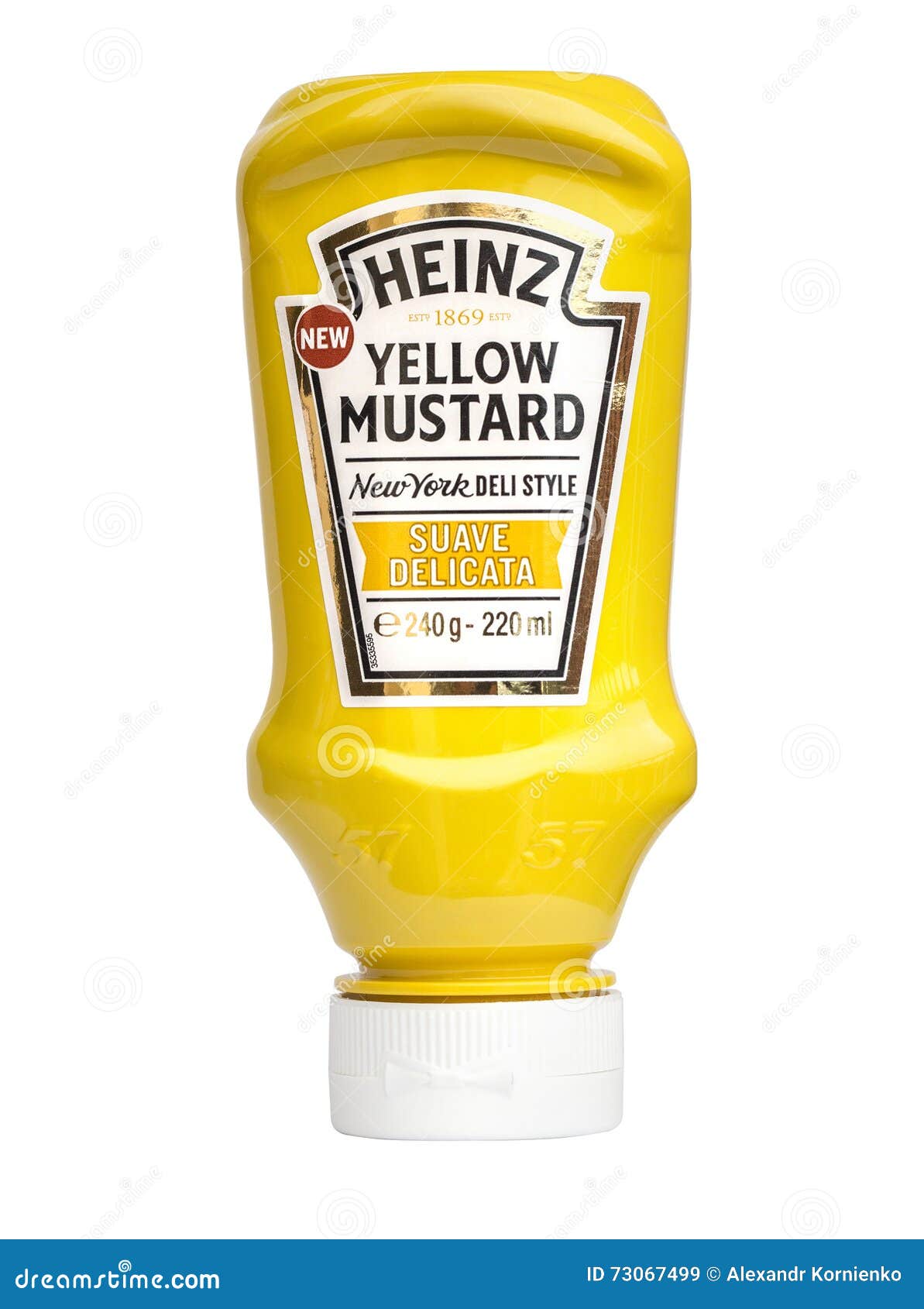 De gele mosterd van Heinz redactionele stock afbeelding. Image of ...