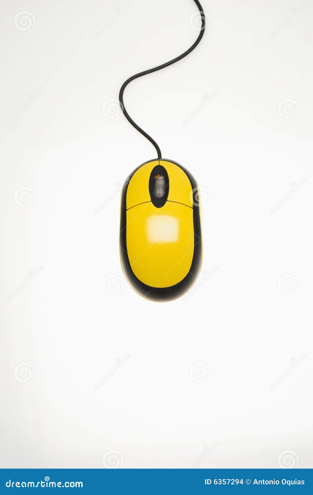 De Gele Muis Van De Computer Stock Foto - Image of dubbel, klik: 6357294