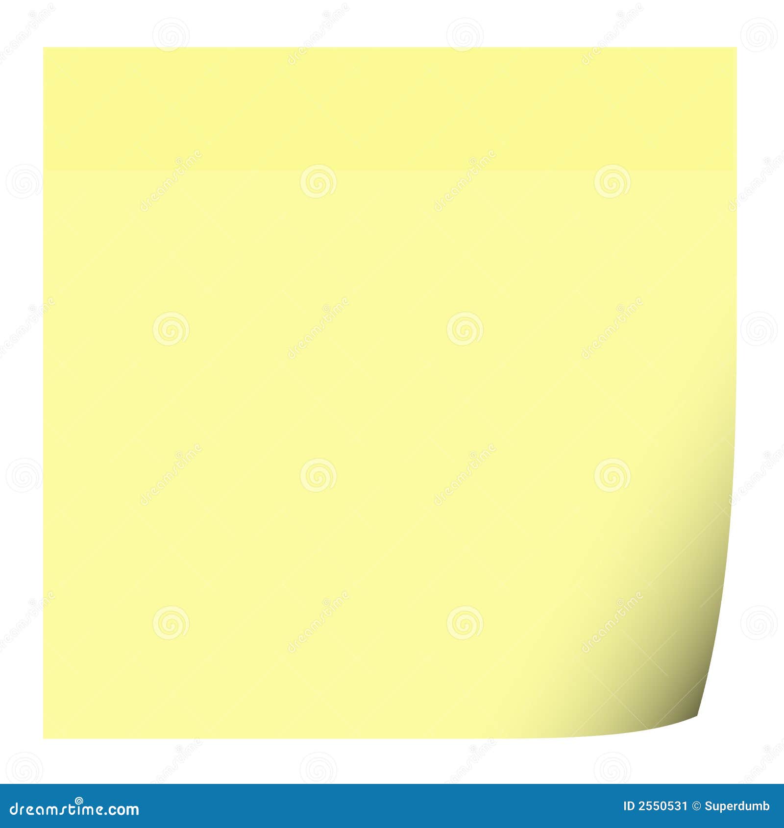 De Gele Nota Van De Post-it Stock Illustratie - Illustration of geel ...