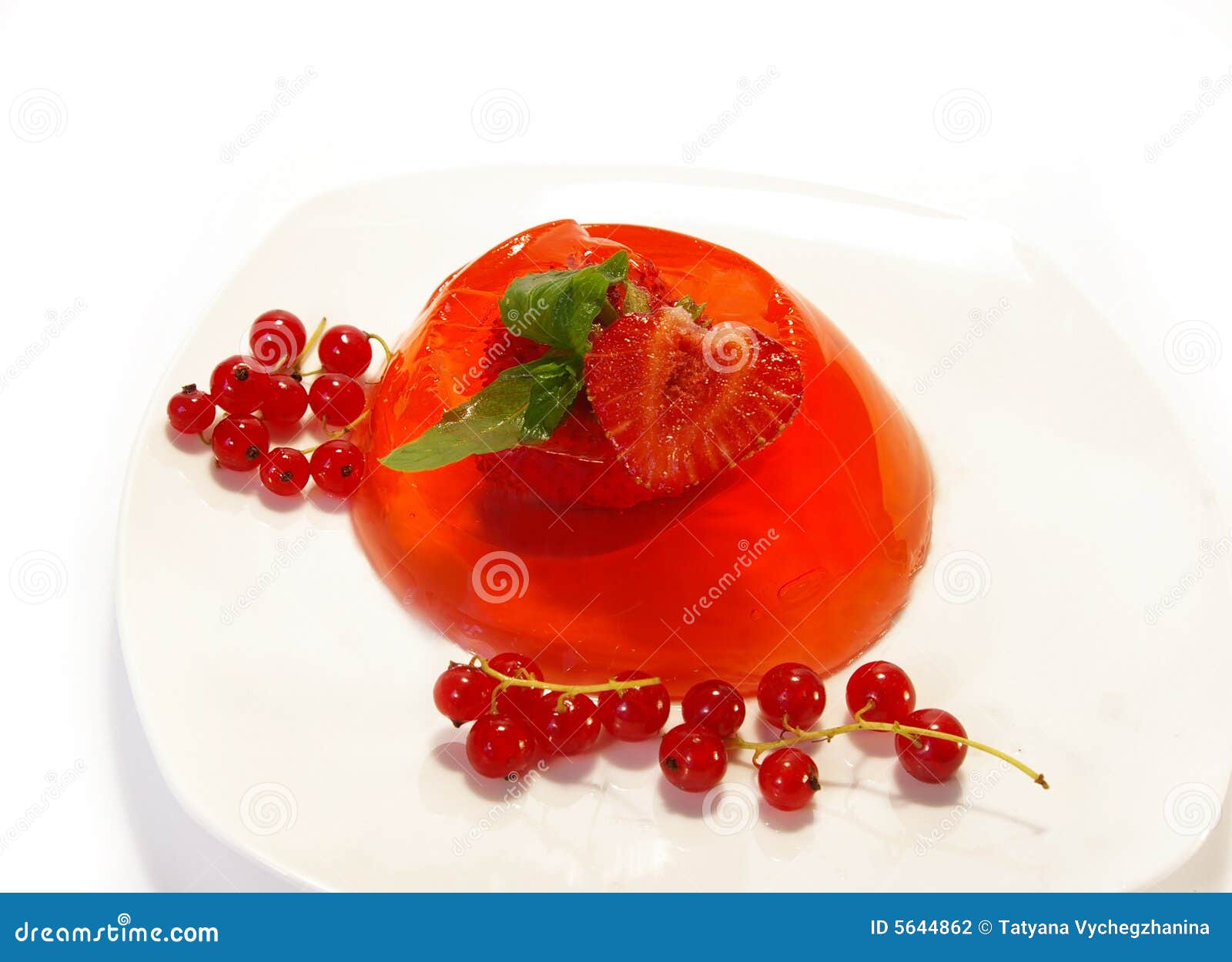 De Gelei En De Aardbei Van Het Fruit Stock Foto - Image of viering ...