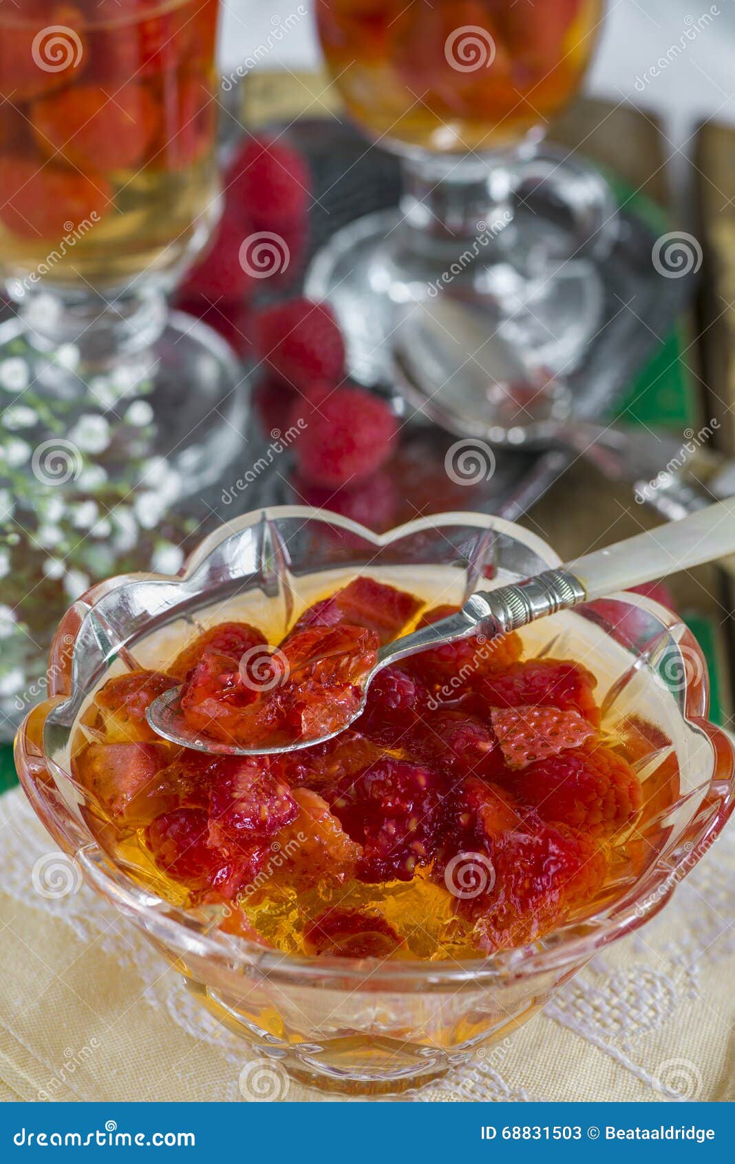 De Gelei Van Het De Zomerfruit Stock Afbeelding - Image of eigengemaakt ...