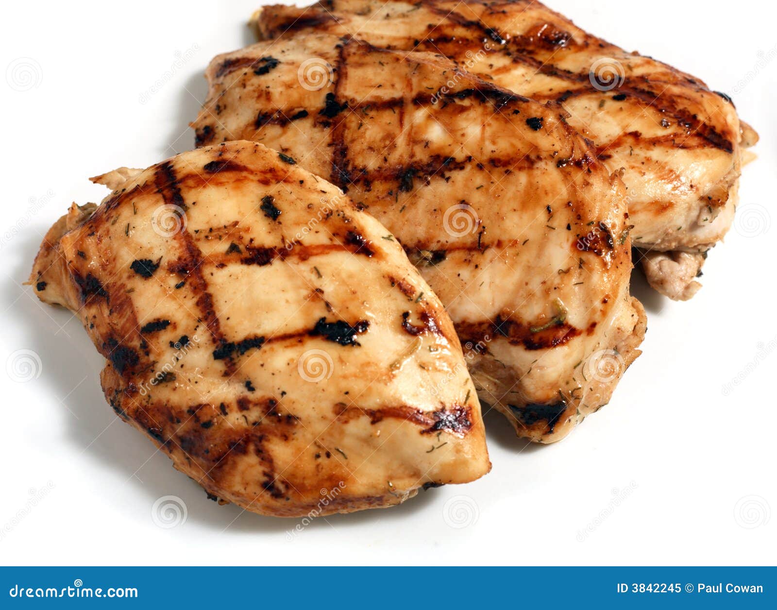 De Geroosterde Lapjes Vlees Van Het Kippenvlees Stock Afbeelding ...