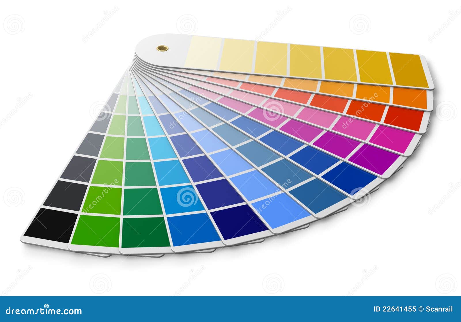 De Gids Van Het De Kleurenpalet Van Pantone Stock Illustratie ...