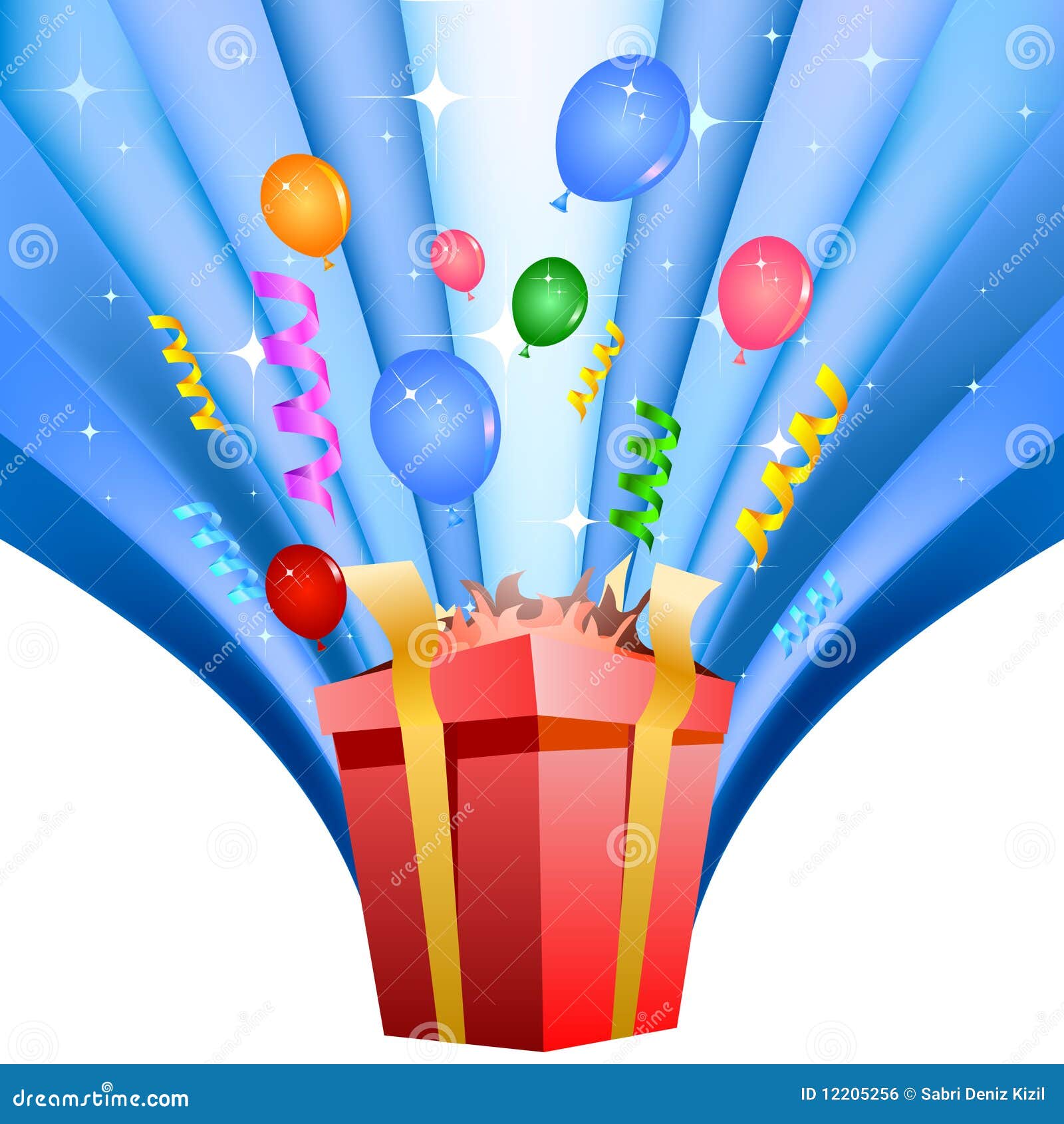 De gift van de verrassing vector illustratie. Illustration of seizoen ...