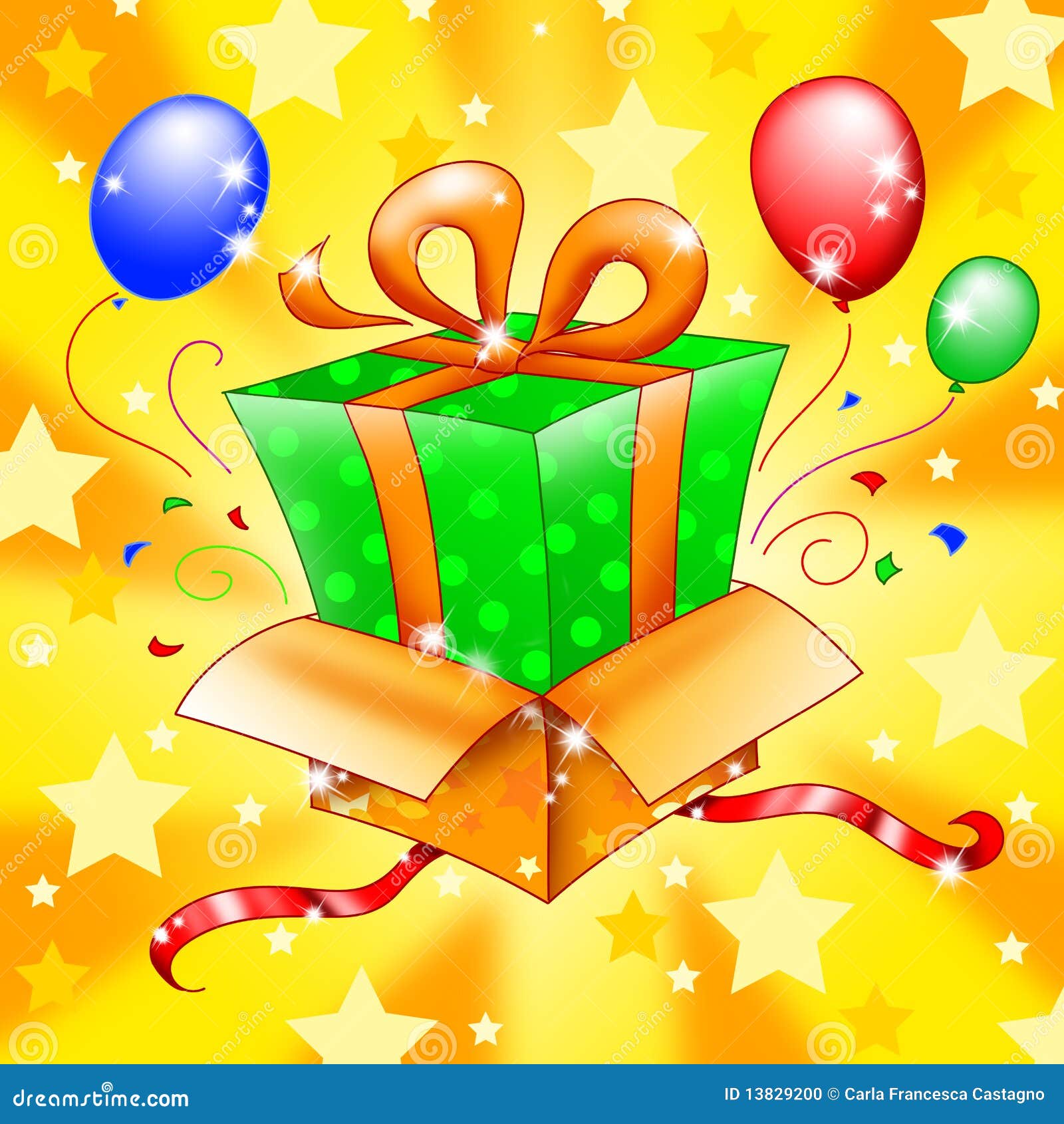 De gift van de verrassing vector illustratie. Illustration of doos ...