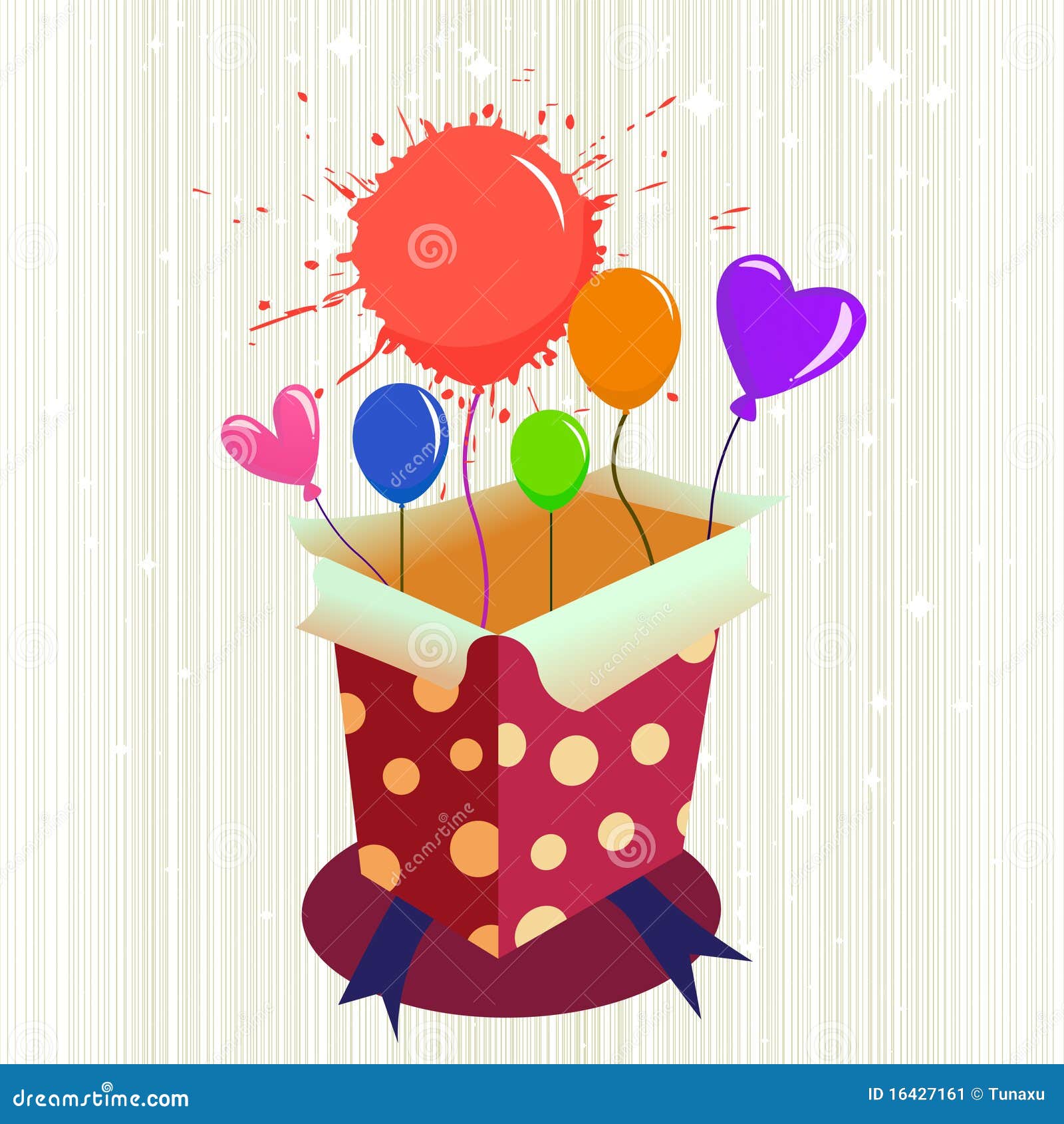 De gift van de verrassing vector illustratie. Illustratie bestaande uit ...