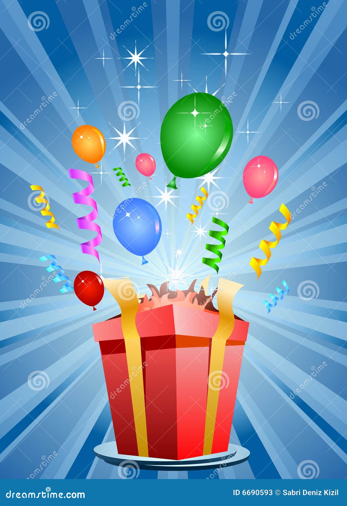 De gift van de verrassing vector illustratie. Illustration of partij ...